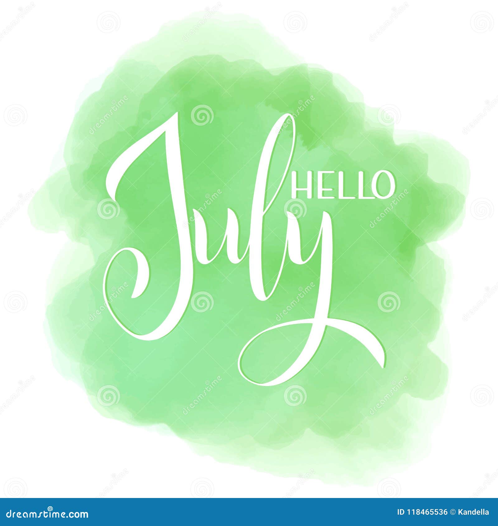 Hola letras de julio ilustración del vector. Ilustración de aislado ...