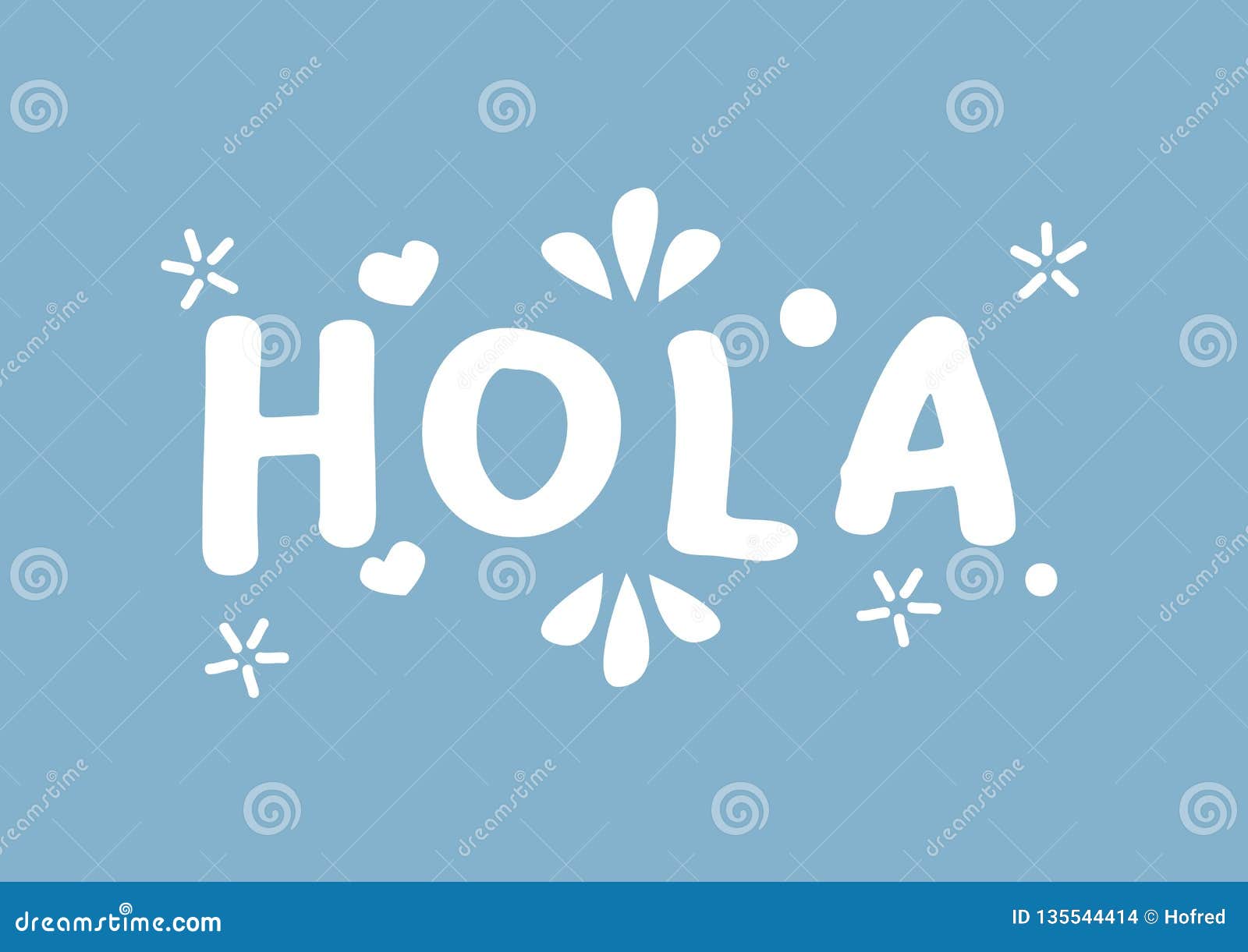 Design Lettering. Vector Illustration of Spanish Hello Phrase Stock ... Design Lettering. Vector Illustration of Spanish Hello Phrase Stock ...