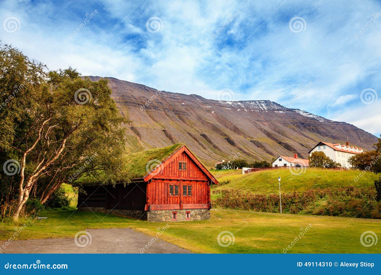 Holar, Iceland stock photo. Image of turf, village, house - 49114310