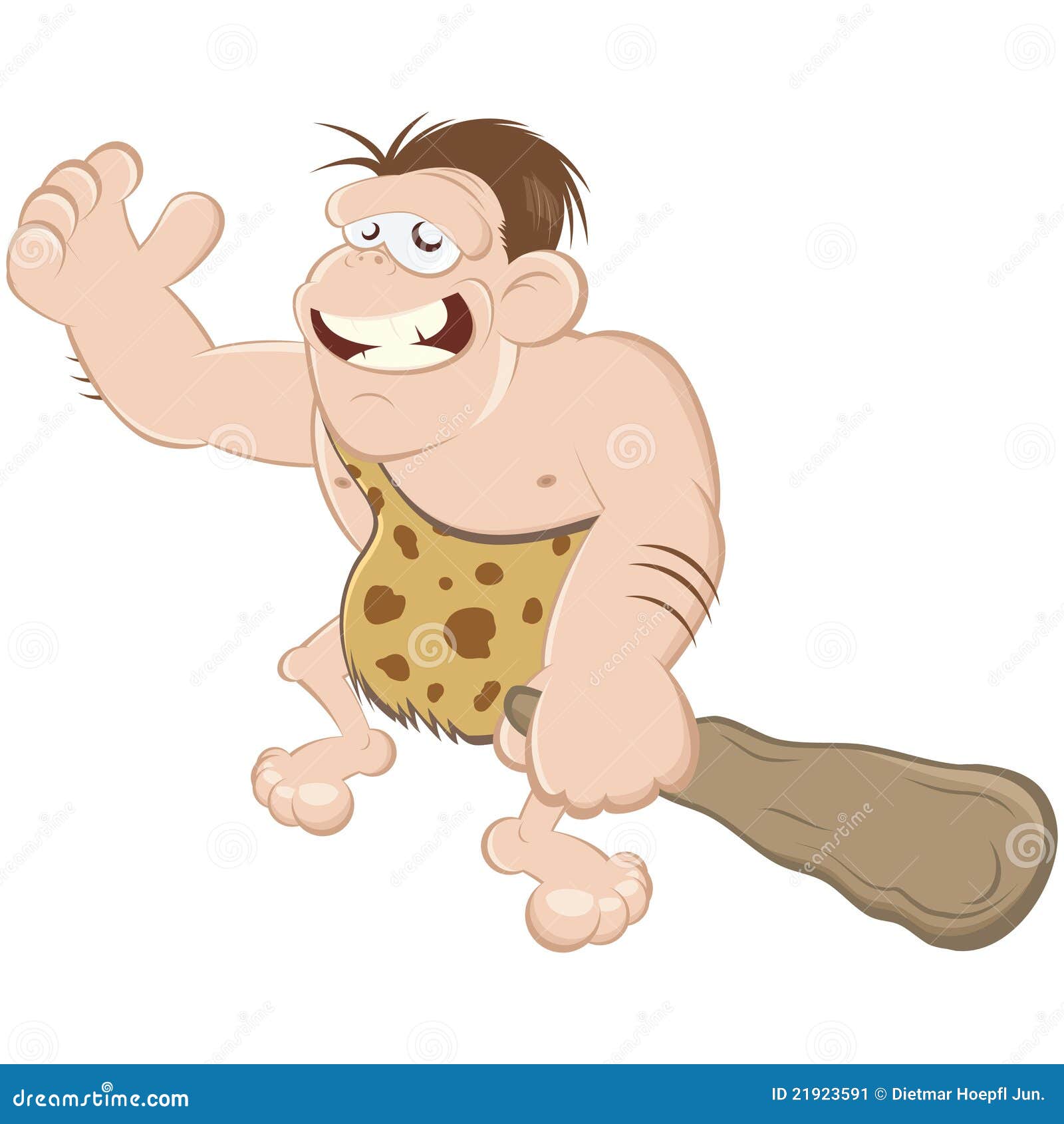 Holbewoner vector illustratie. Illustration of kerel - 21923591