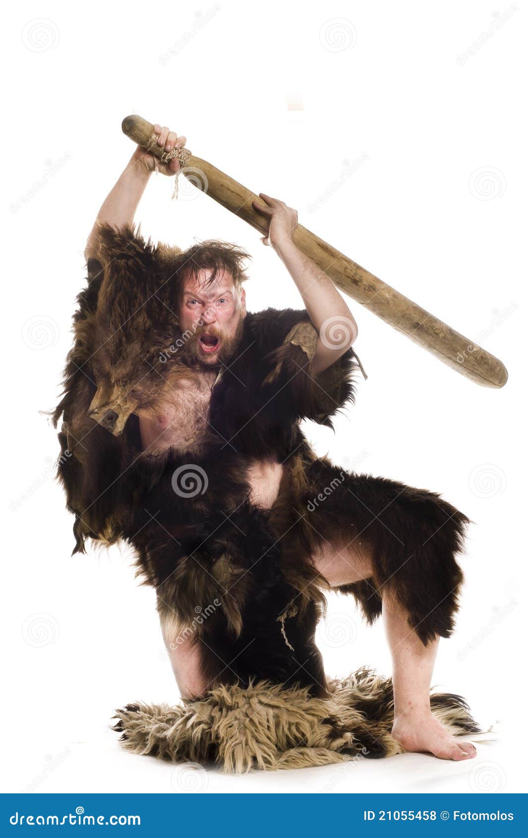 Holbewoner in beerhuid stock foto. Image of staven, mens - 21055458