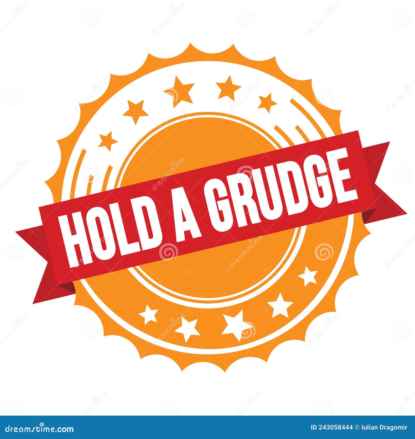 HOLD A GRUDGE Text Written On Red Grungy Round Stamp Royalty-Free Stock ...