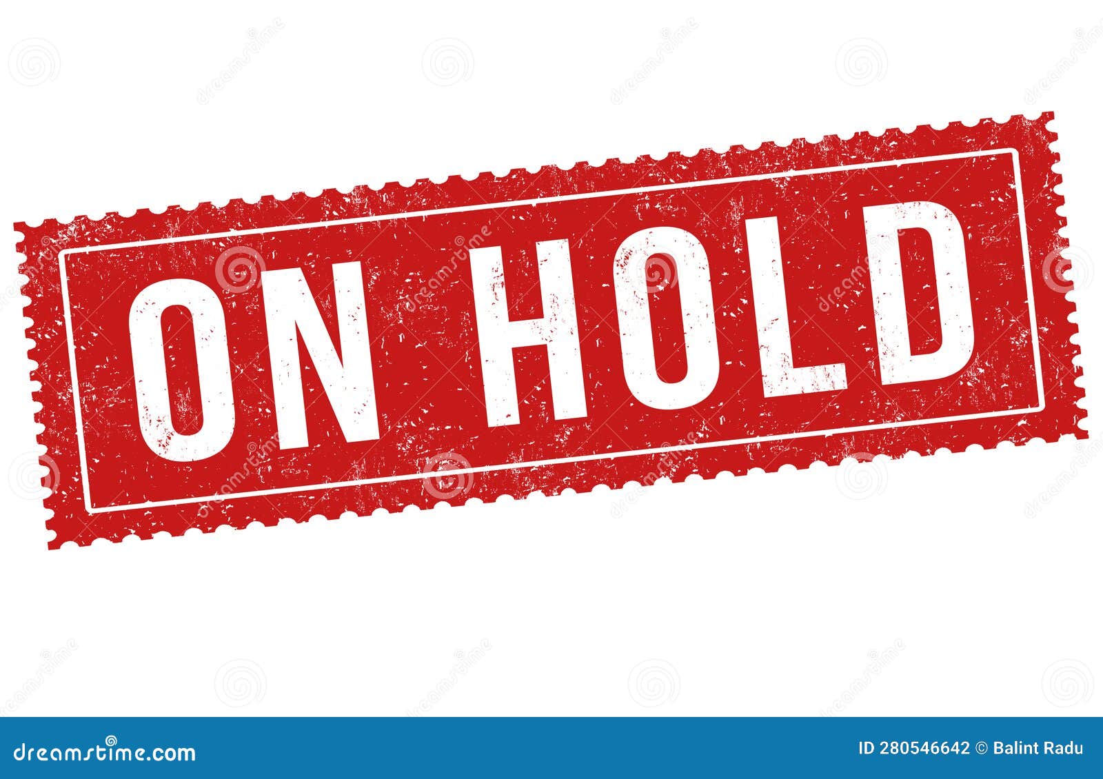 On Hold Grunge Rubber Stamp Stock Vector - Illustration of sign, mark ...