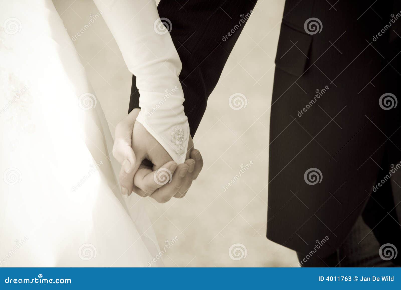 Hold hands stock image. Image of gown, husband, groom - 4011763