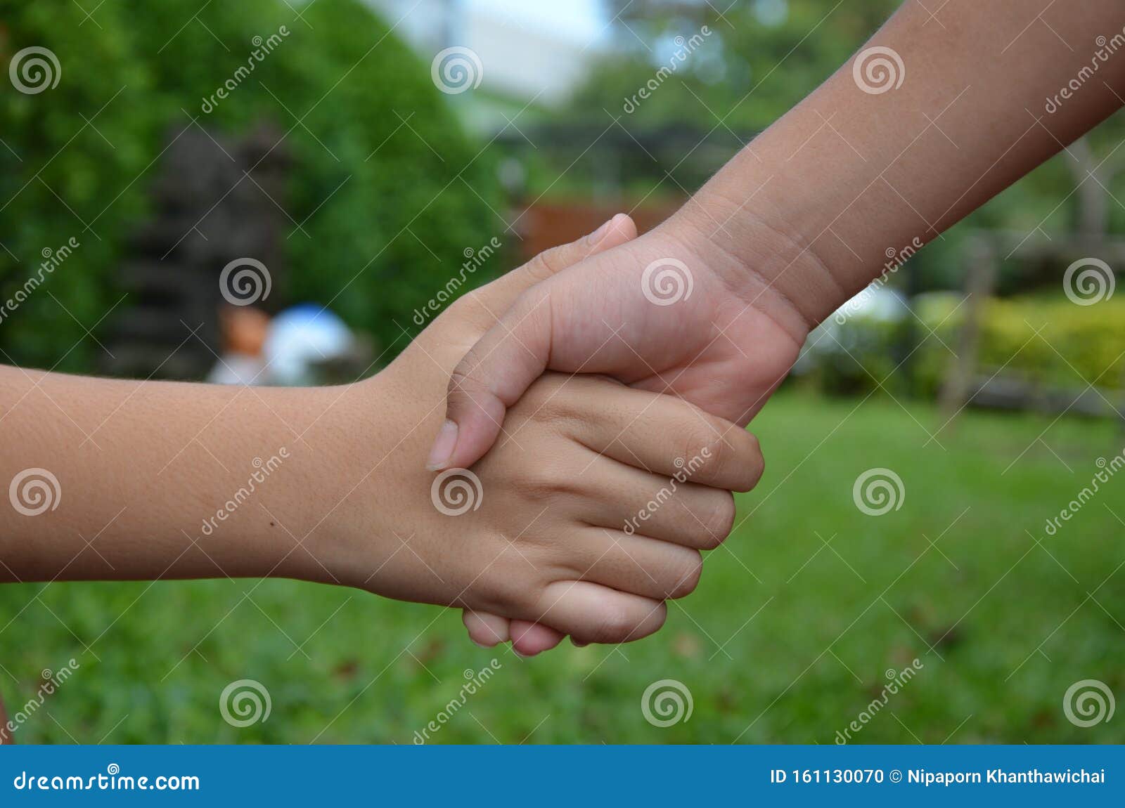 Hold Hands To Support Him To Stand Up and Continue Fighting. Stock ...