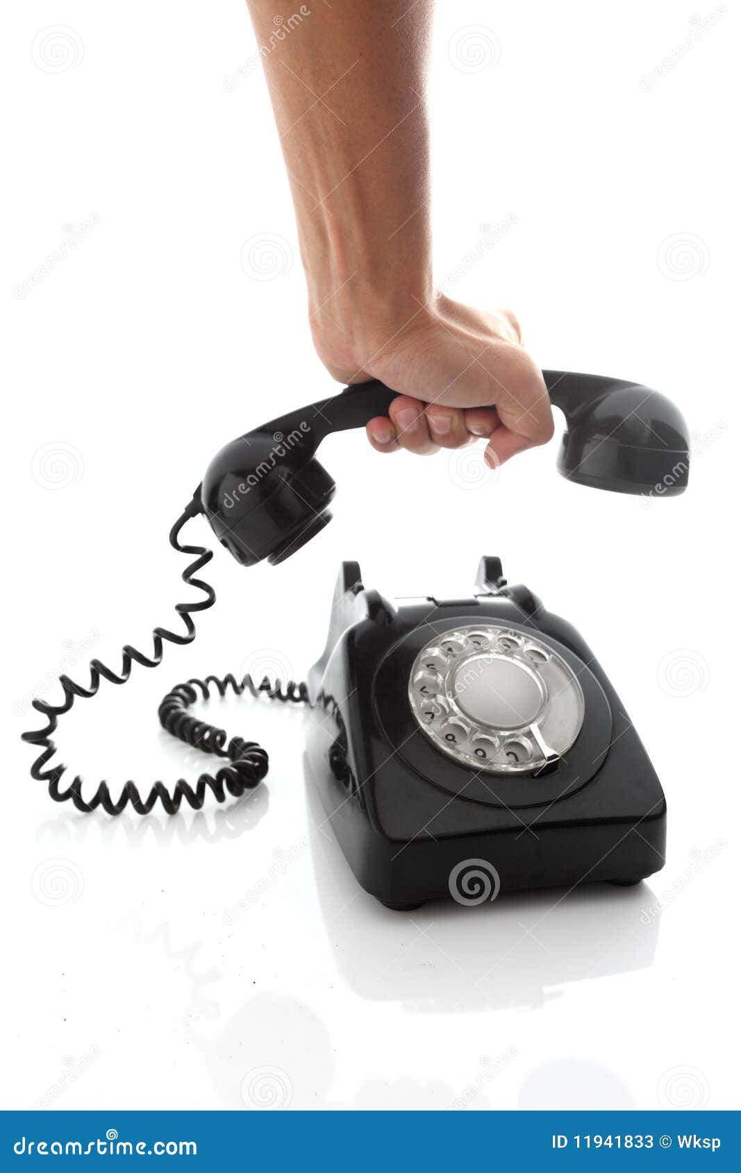 Hold Phone stock image. Image of receiver, hand, antique - 11941833