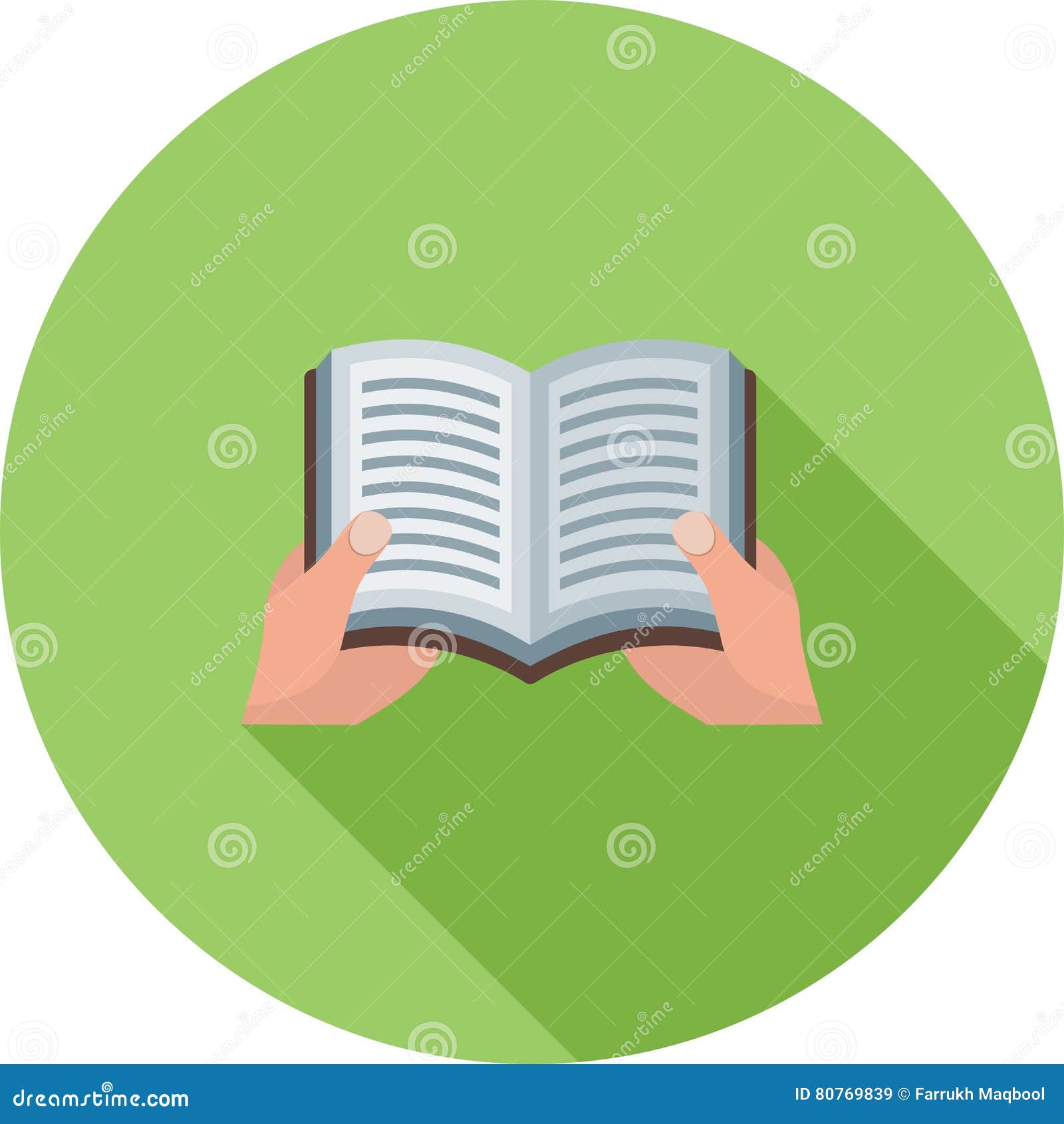 Holding Book stock vector. Illustration of hand, knowledge - 80769839