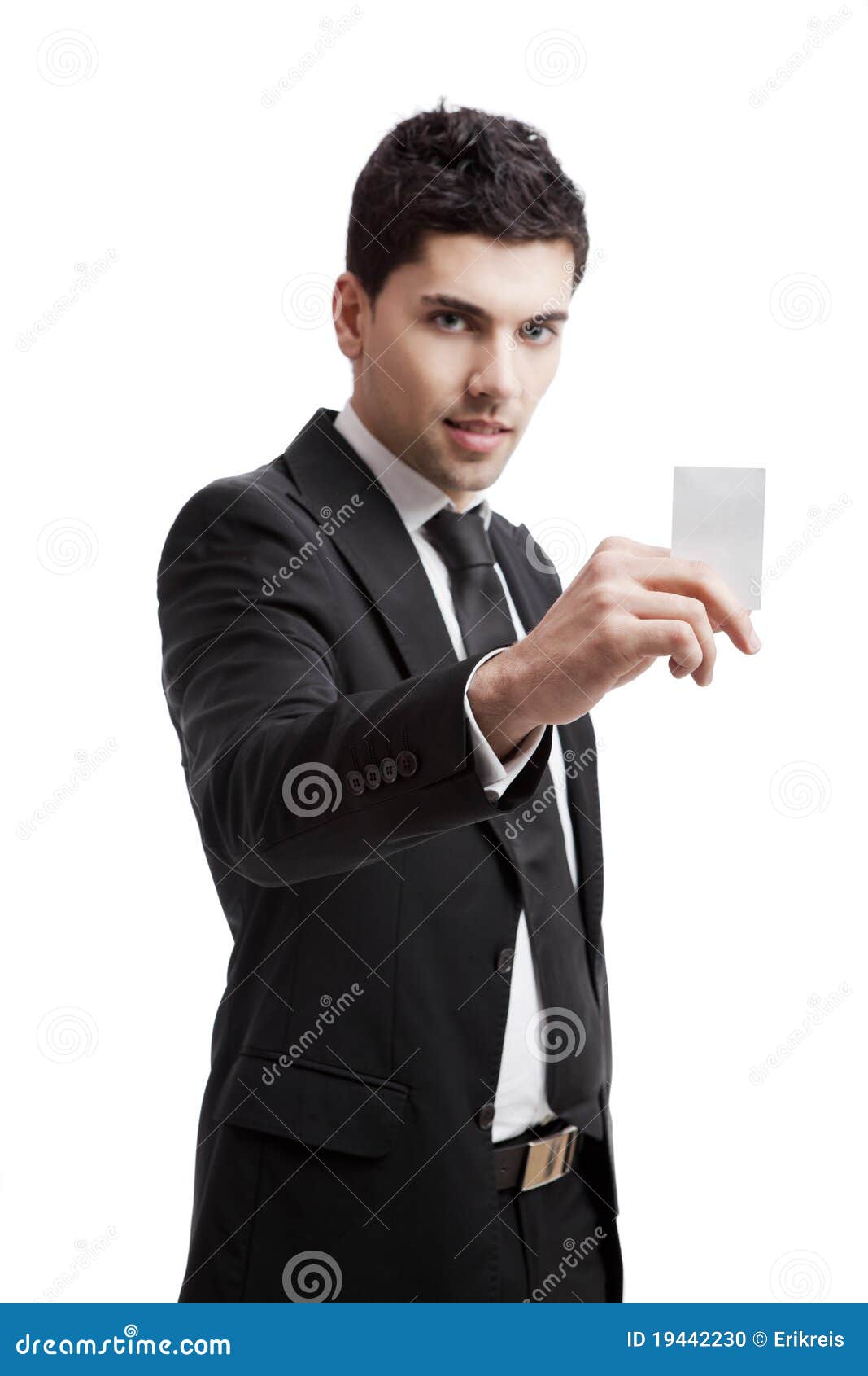 Holding a business card stock photo. Image of determination - 19442230