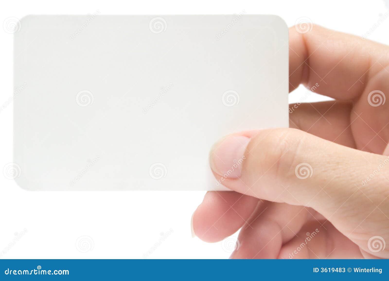 Holding a Business Card stock image. Image of give, close - 3619483