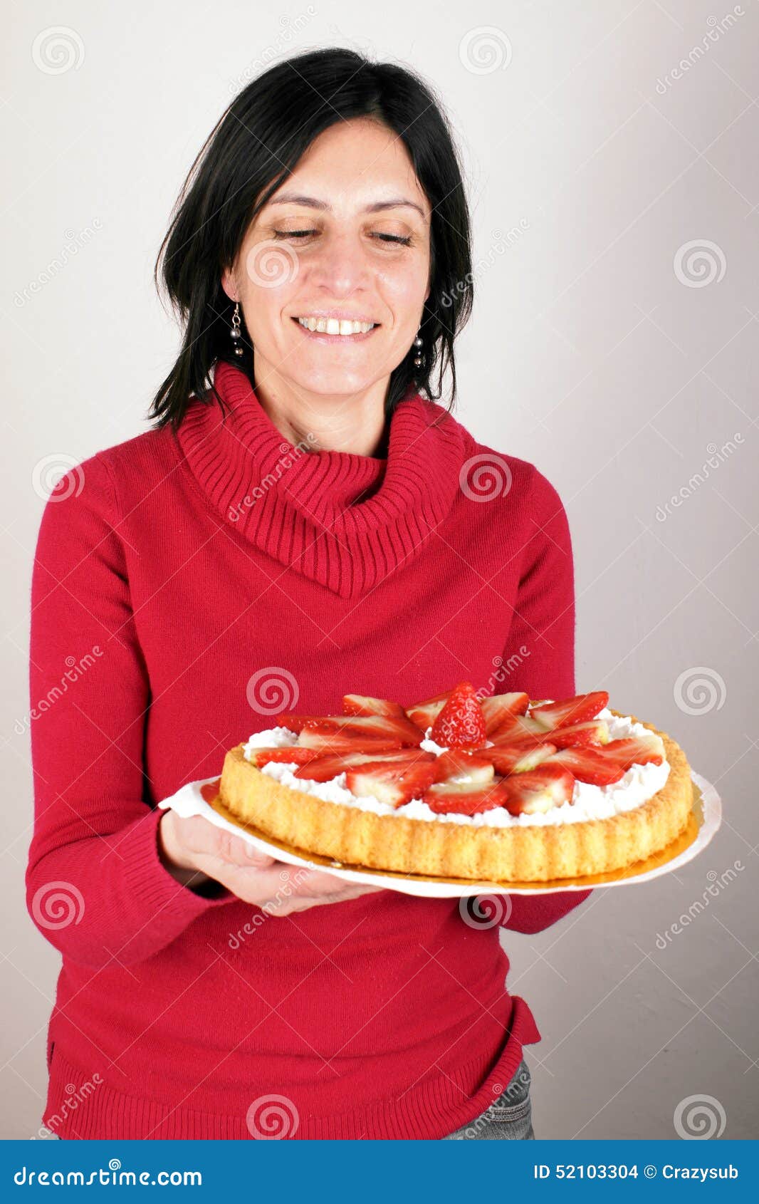 Holding a cake stock photo. Image of cake, person, happy - 52103304