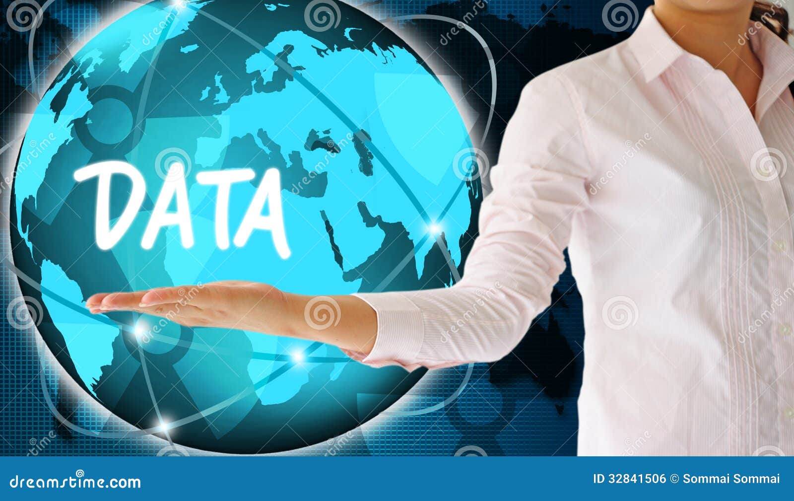 Holding data in hand stock photo. Image of analysis, ball - 32841506