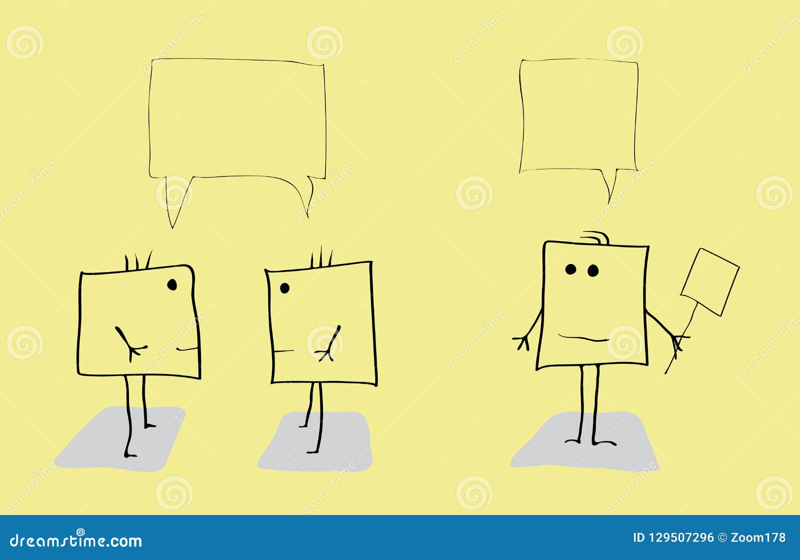 Holding debates stock vector. Illustration of fictional - 129507296