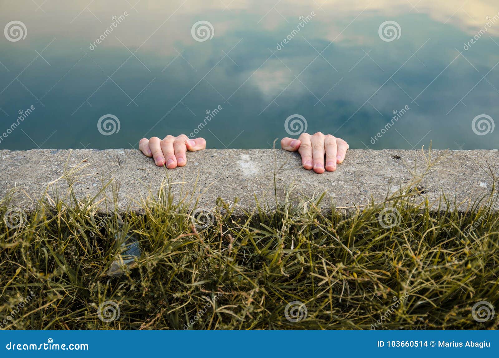 Holding on the Edge of a Cliff Stock Photo - Image of grip, fine: 103660514