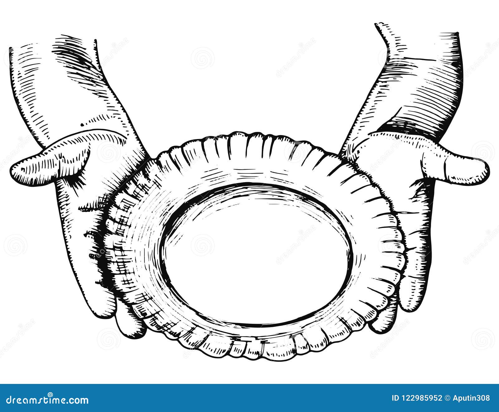 Empty Plate Drawing