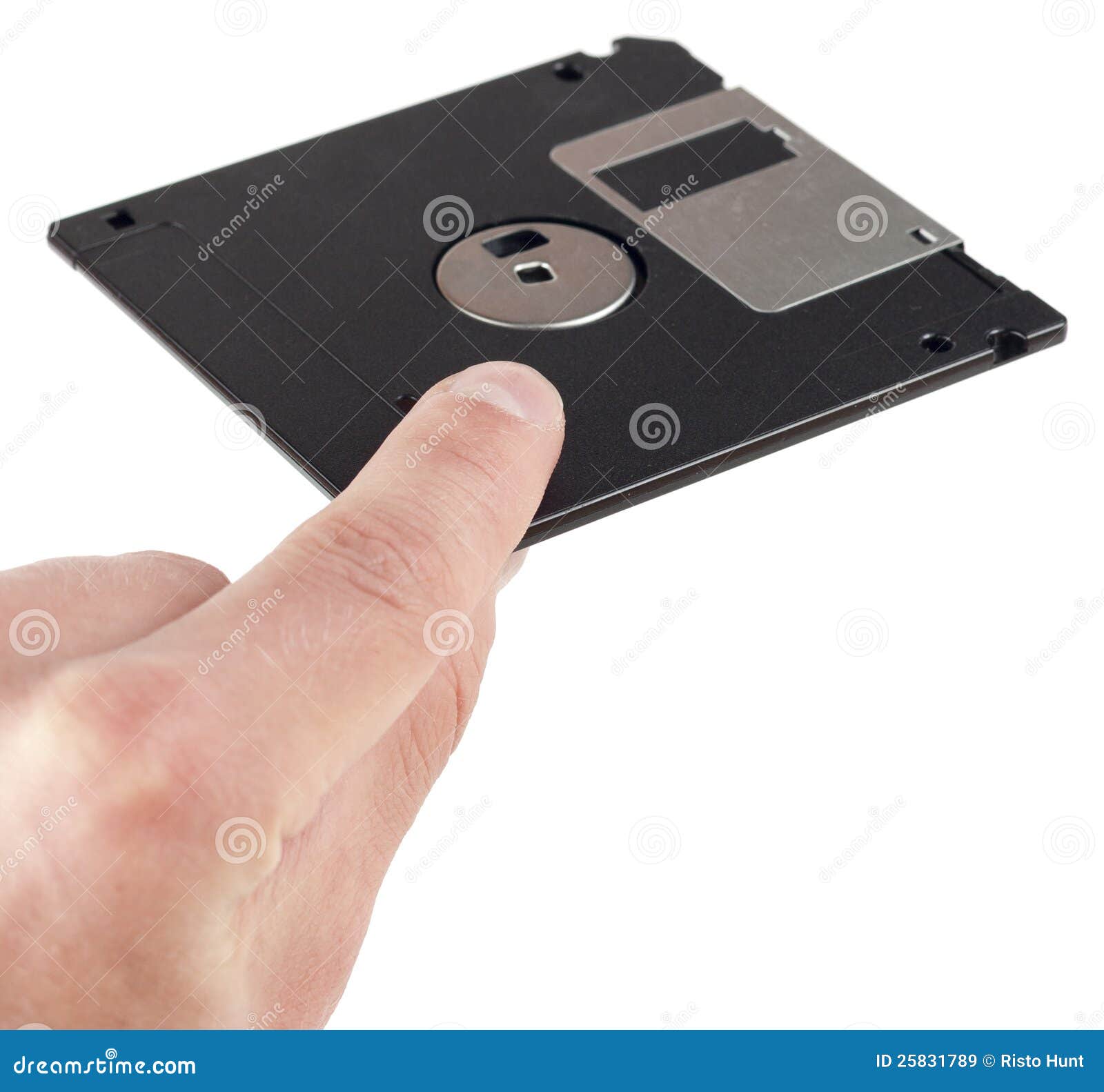 Holding Floppy Disk with Fingers Stock Image - Image of hand, diskette ...