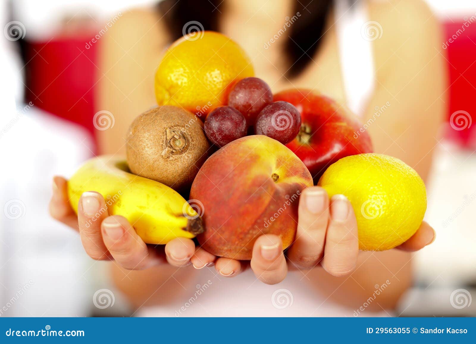 Holding Fruits stock image. Image of food, home, female - 29563055
