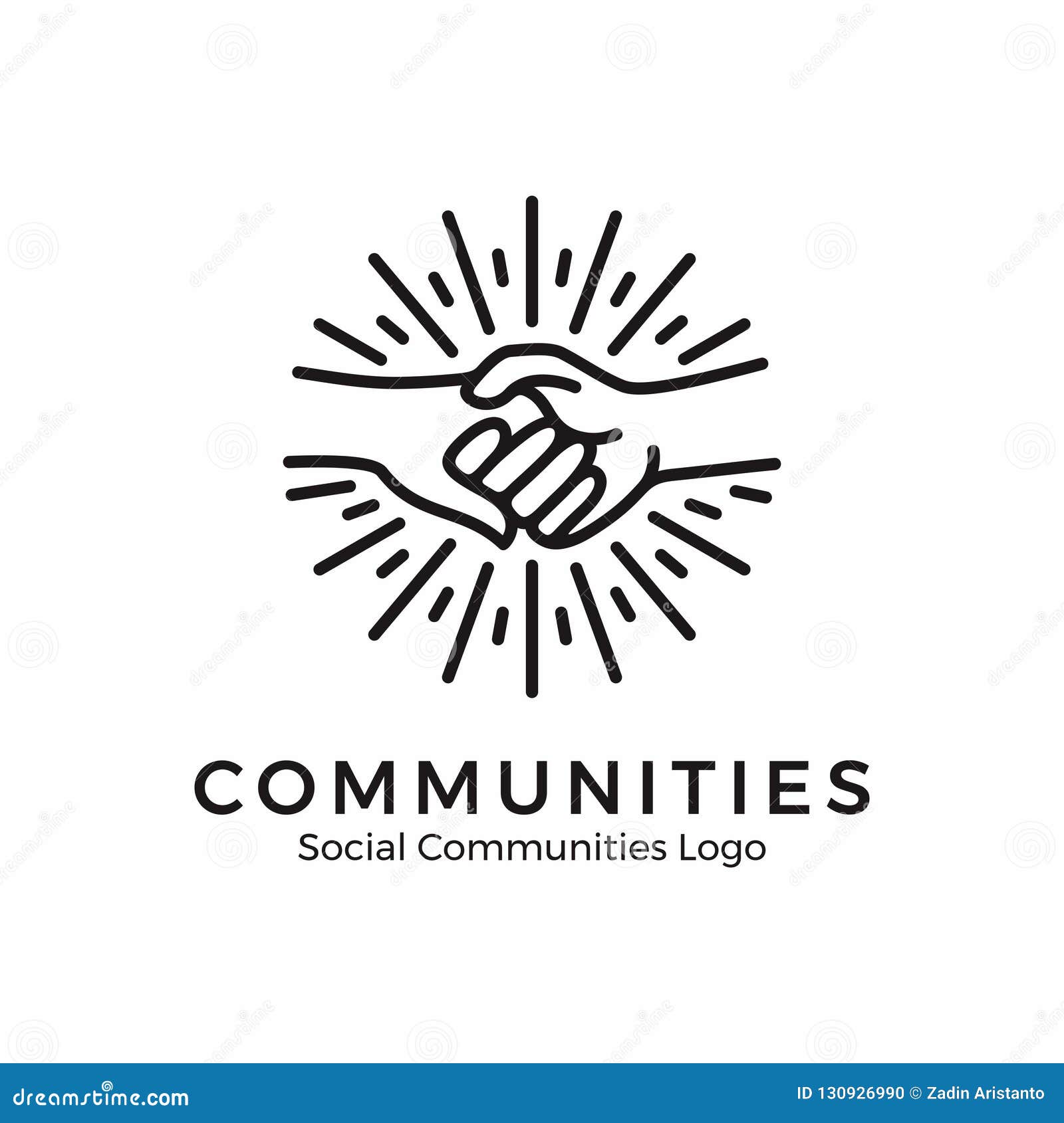 Holding Hand Logo. Community Logo Stock Vector - Illustration of ...
