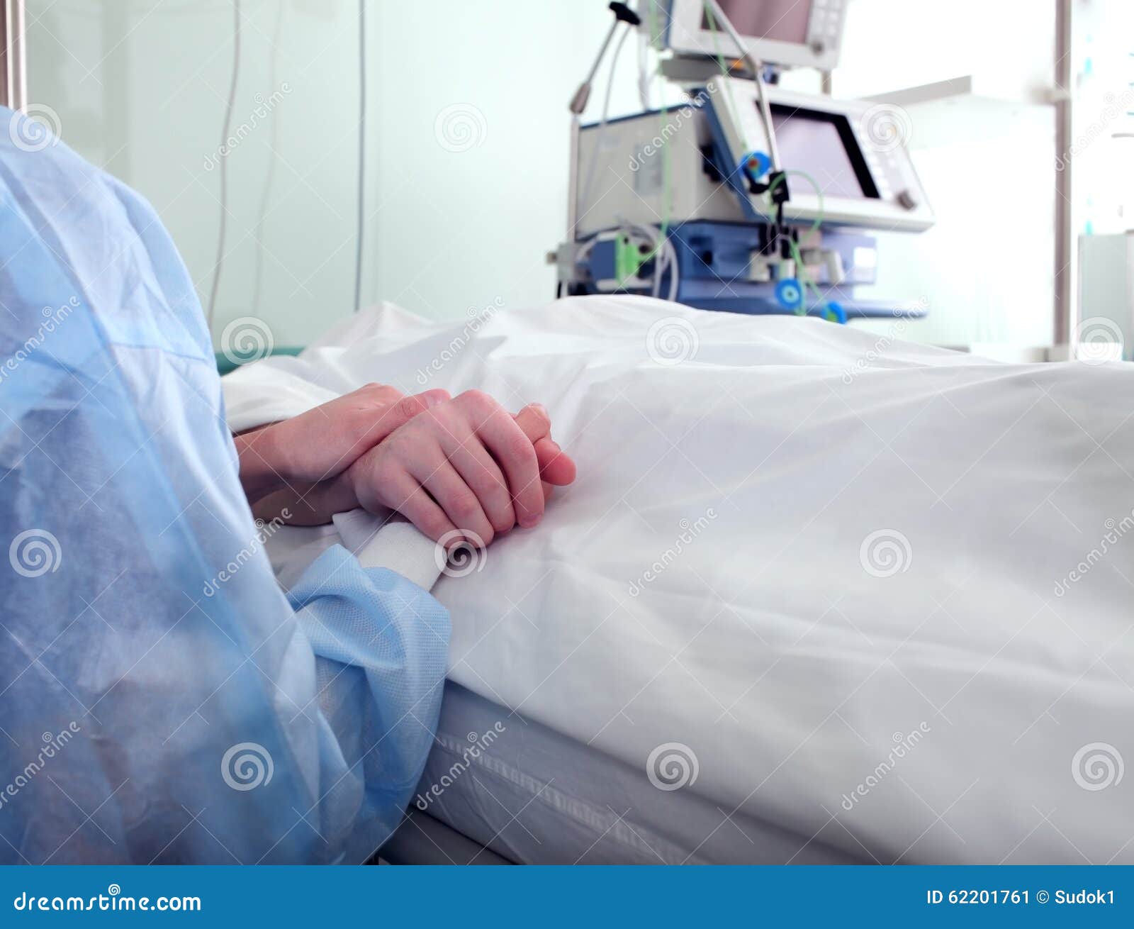 Holding Hand of Patient in the Hospital Stock Image - Image of ...