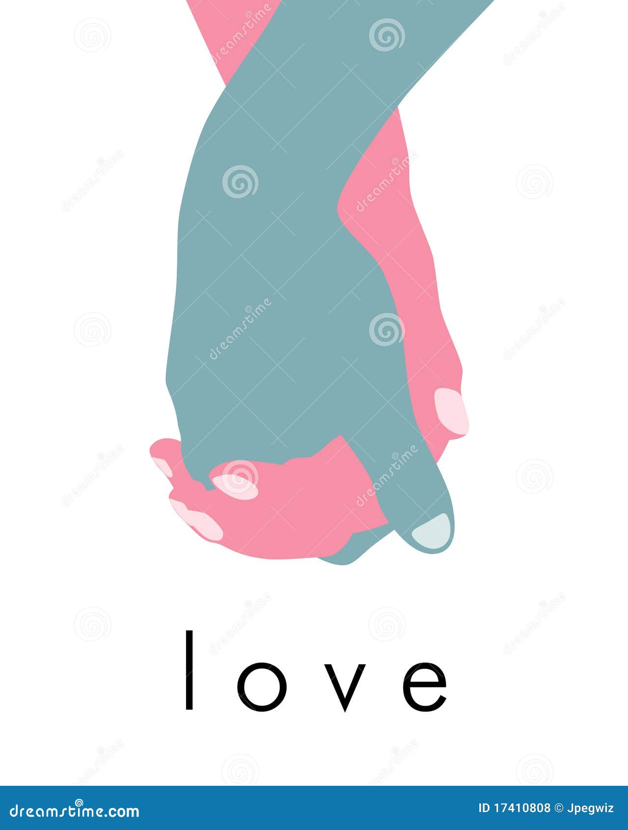 Holding Hands Abstract stock illustration. Illustration of hands - 17410808
