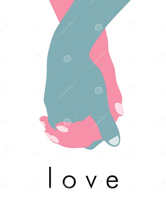 Holding Hands Abstract stock illustration. Illustration of hands - 17410808