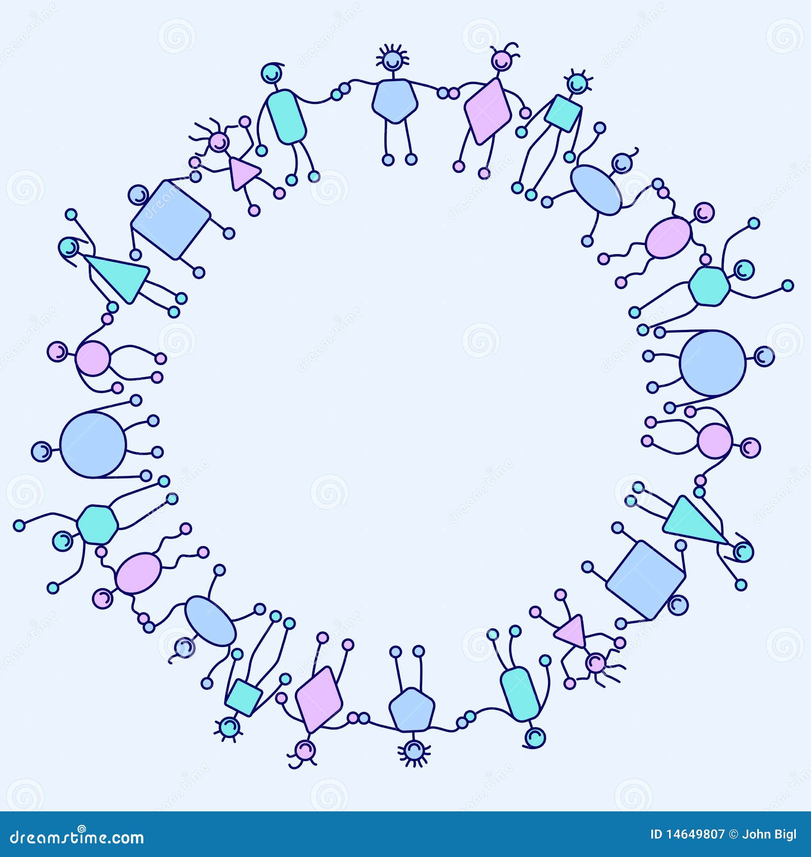 Holding hands frame stock vector. Illustration of blue - 14649807