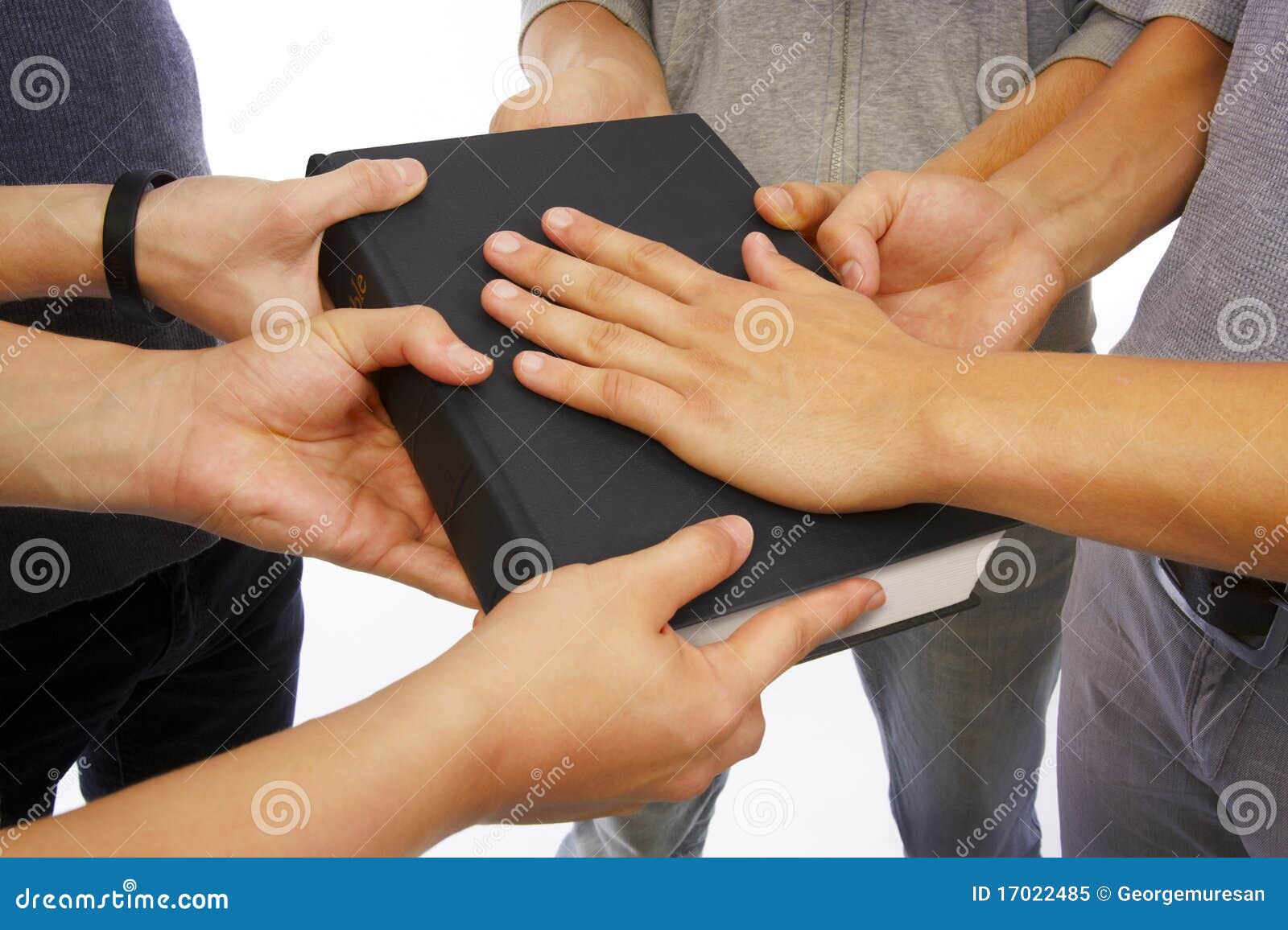 Holding Holy Bible and Taking Promises Stock Image - Image of human ...