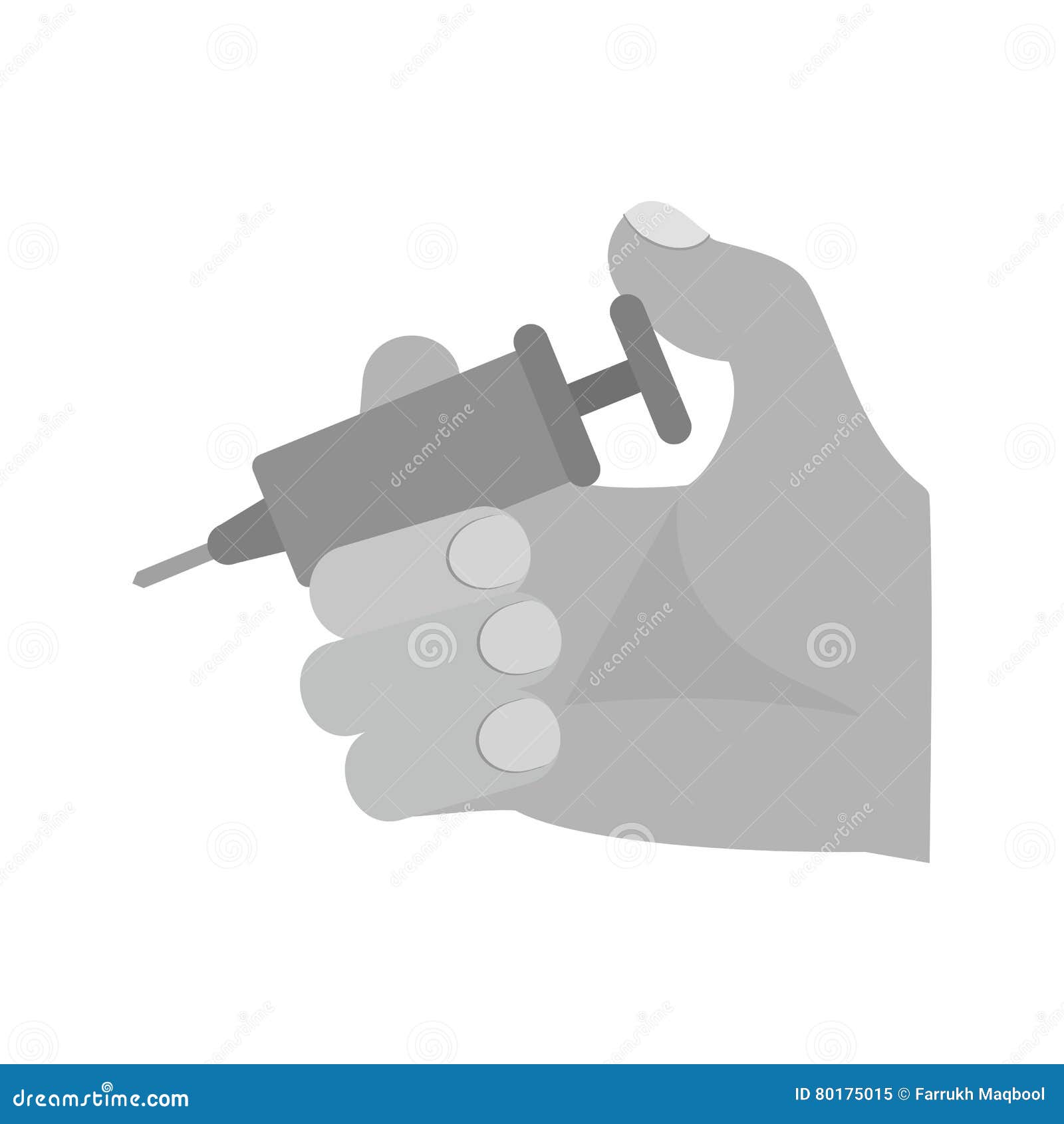 Holding Injection stock vector. Illustration of hand - 80175015