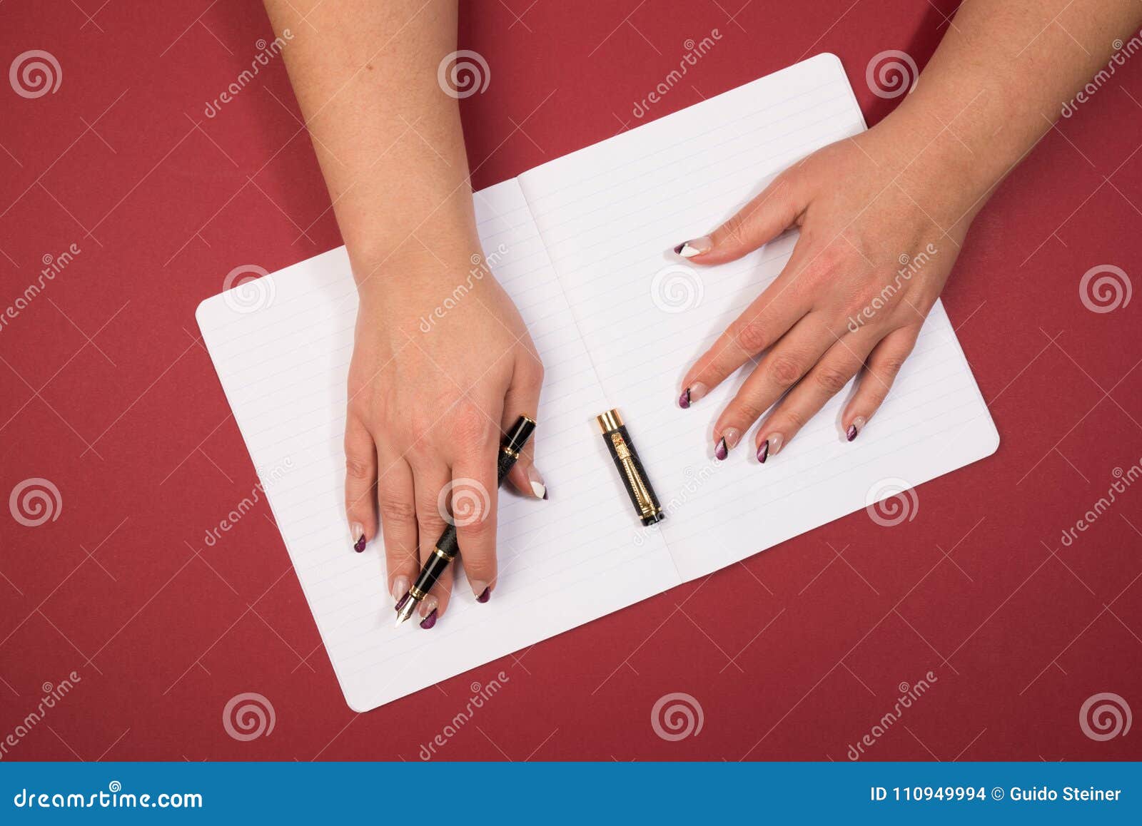 Holding a Ink Pen in Open Hand Stock Photo - Image of finger, beautiful ...