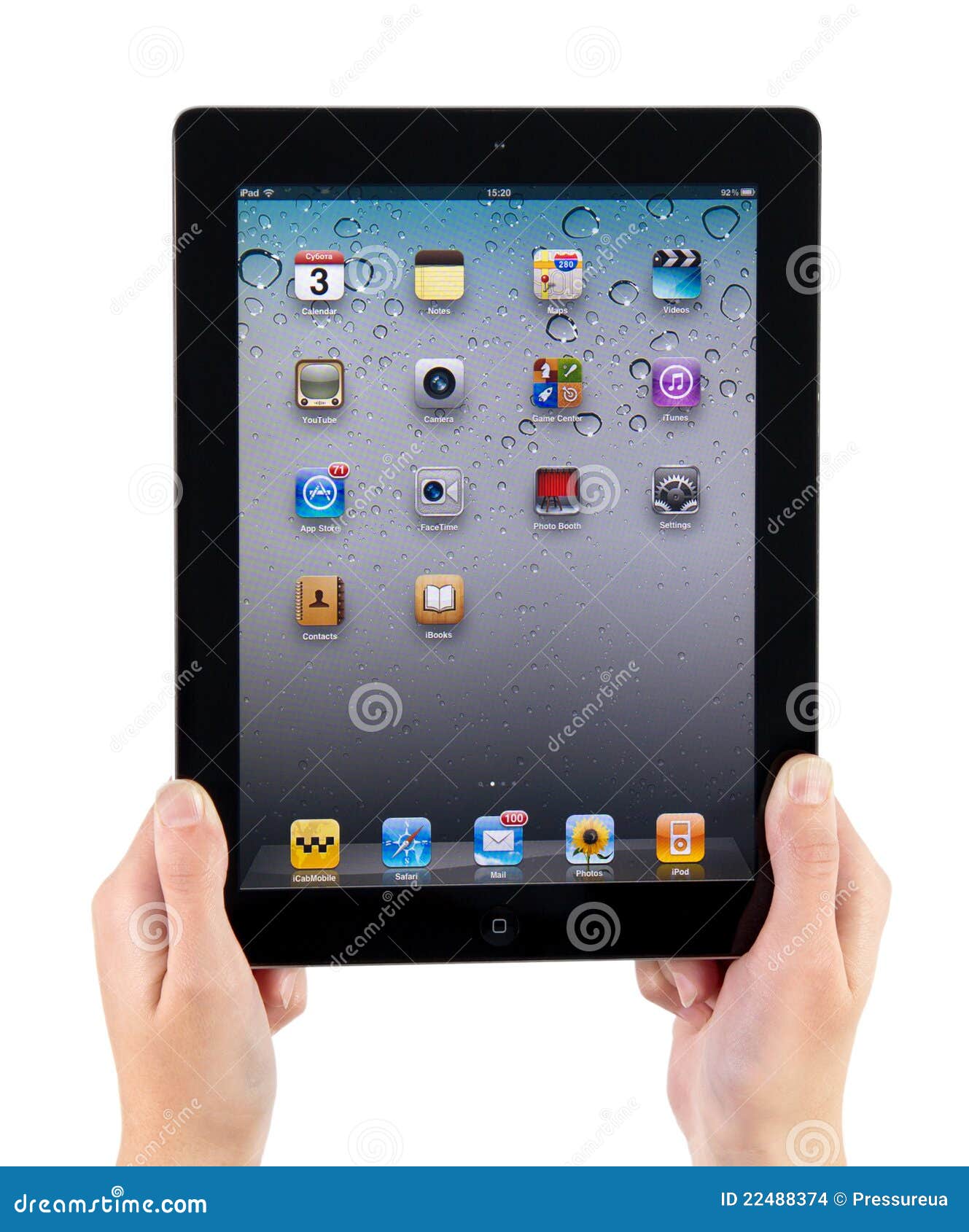 Holding iPad2 in Hands editorial stock image. Image of modern - 22488374