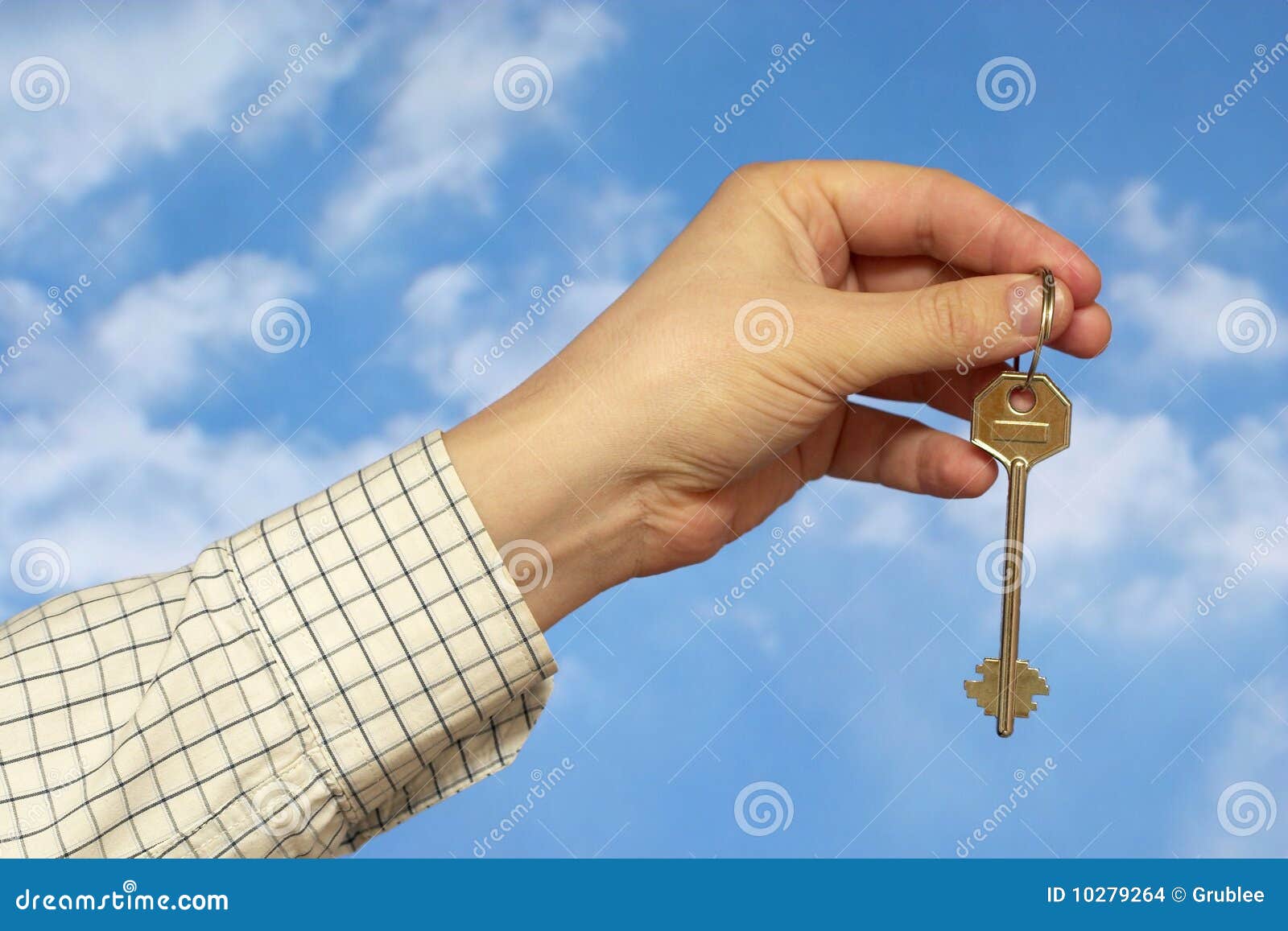 Holding a key stock photo. Image of entry, finance, achievement - 10279264