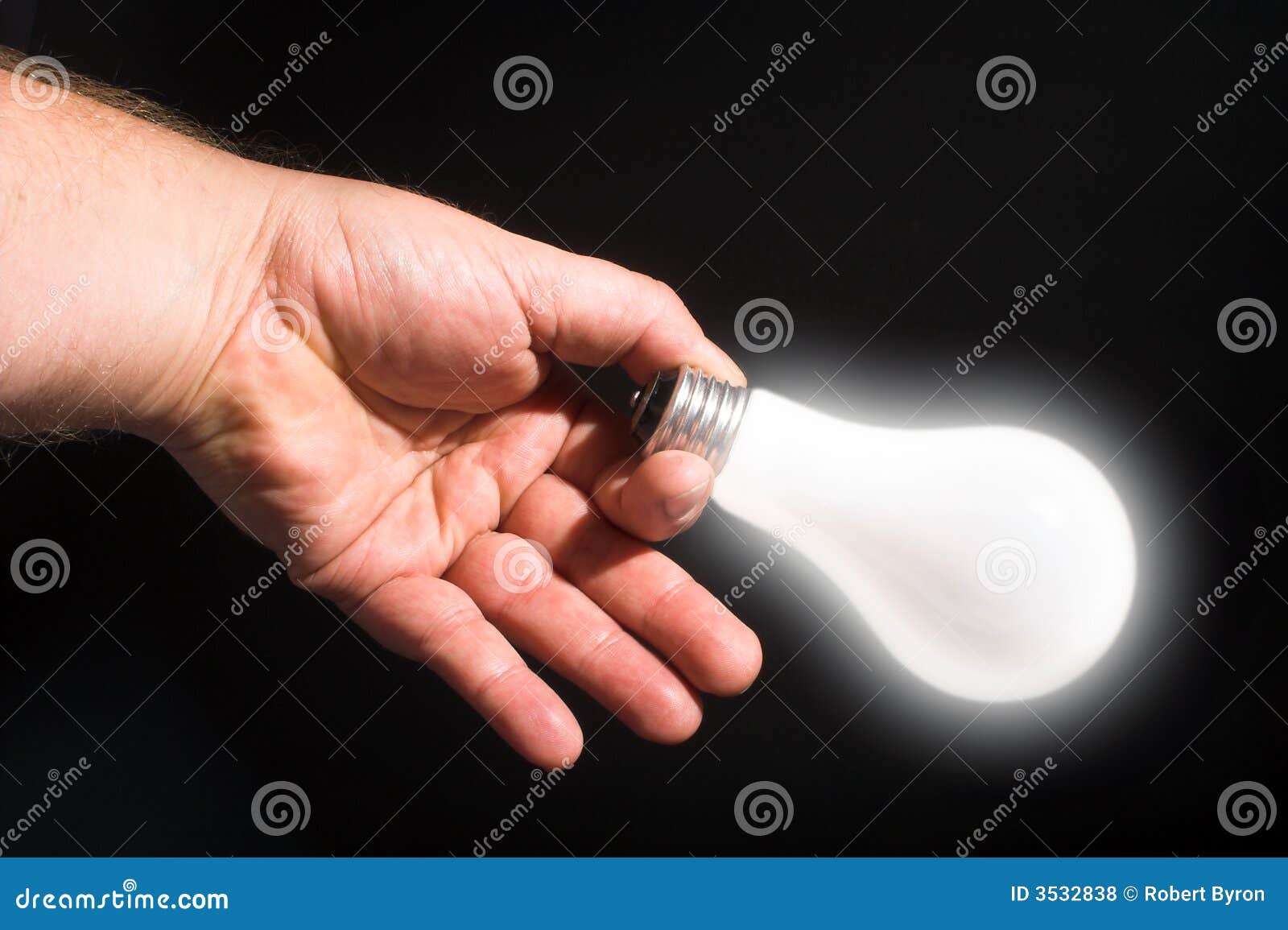 Holding a Light Bulb stock photo. Image of invent, illuminated - 3532838