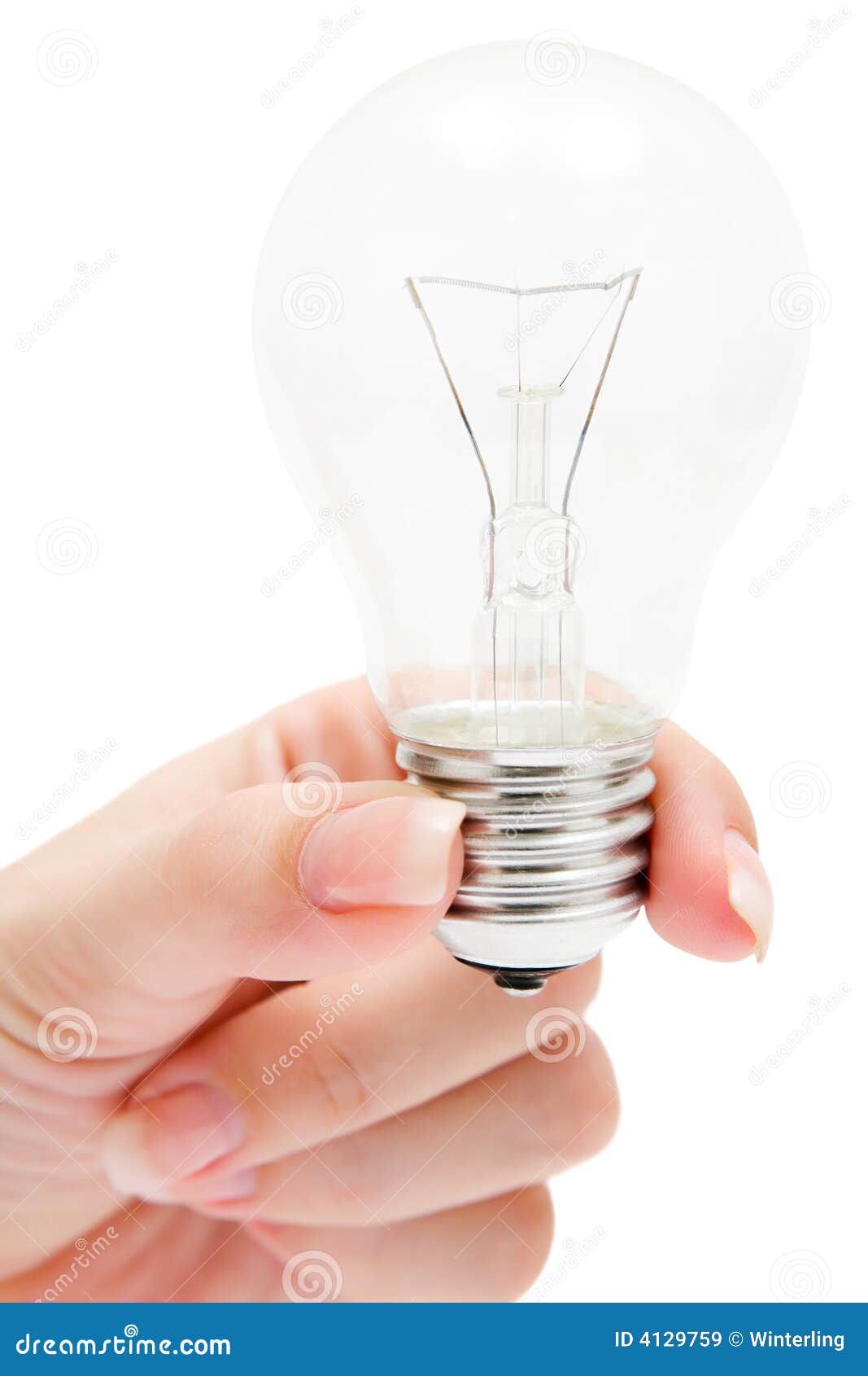 Holding a Light Bulb stock image. Image of enlightened - 4129759