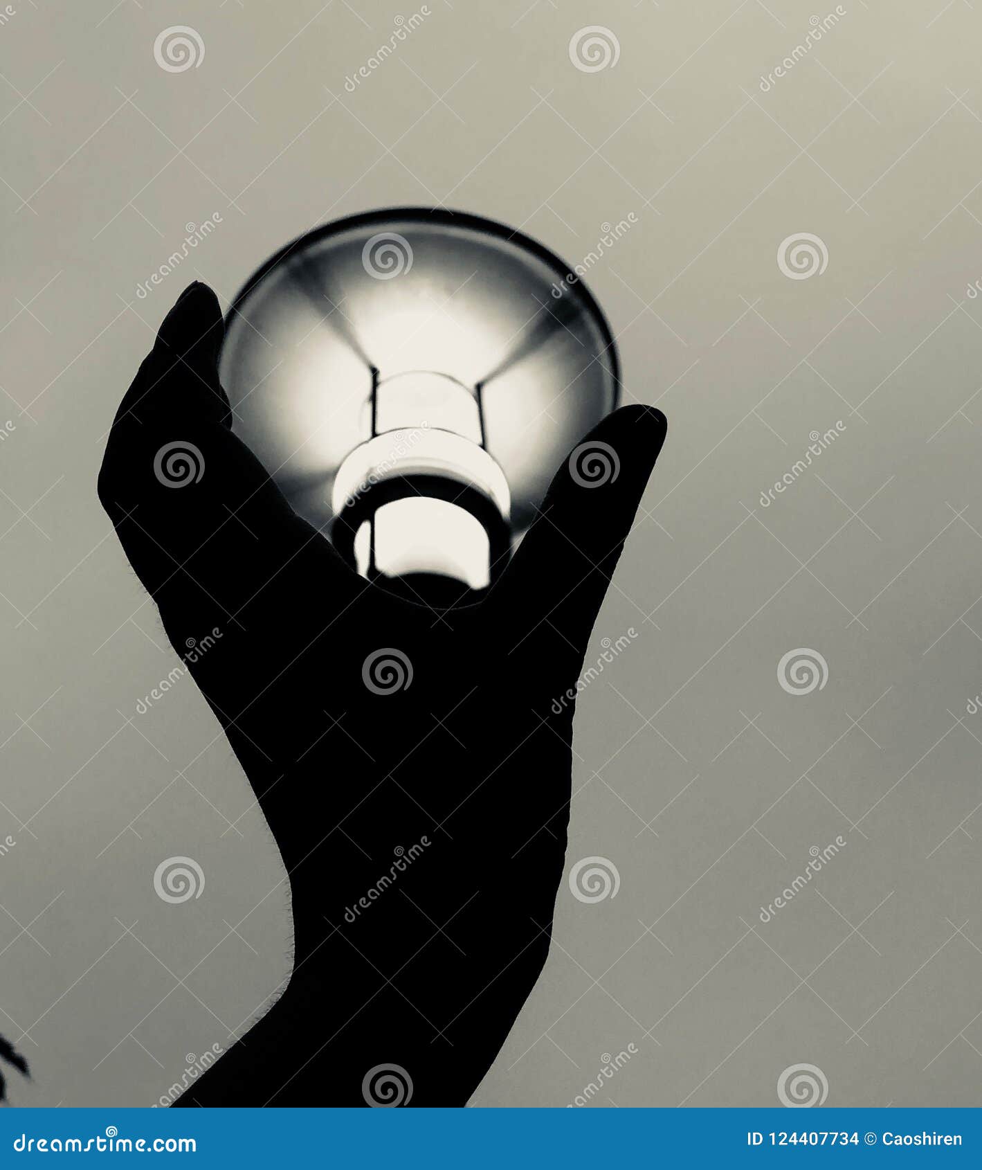 Holding the light stock photo. Image of flower, blue - 124407734