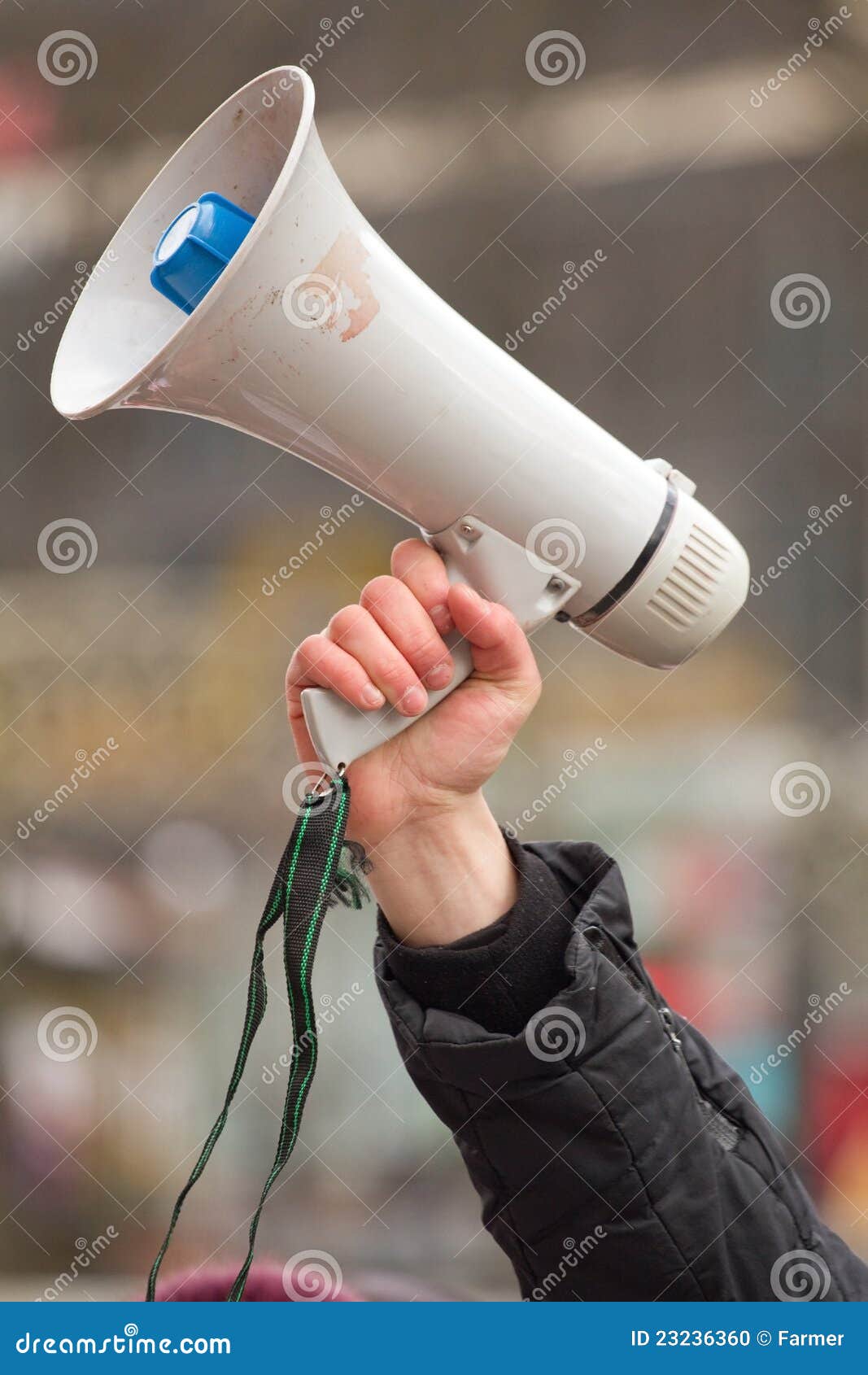 Holding a Megaphone stock photo. Image of bellowing, amplify - 23236360