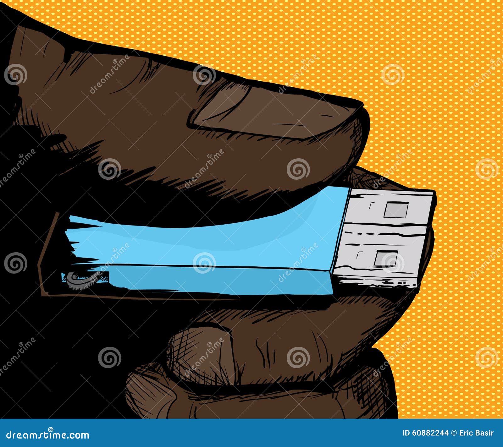 Holding a Memory Stick stock illustration. Illustration of generic ...