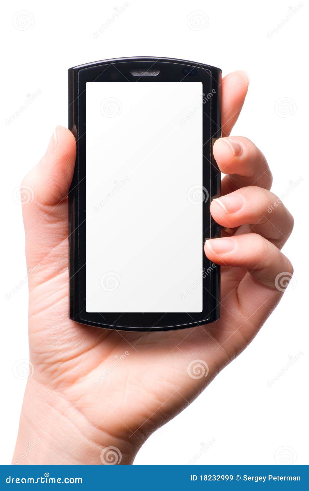 Holding a Modern Touch Screen Phone Stock Image - Image of cellphone ...