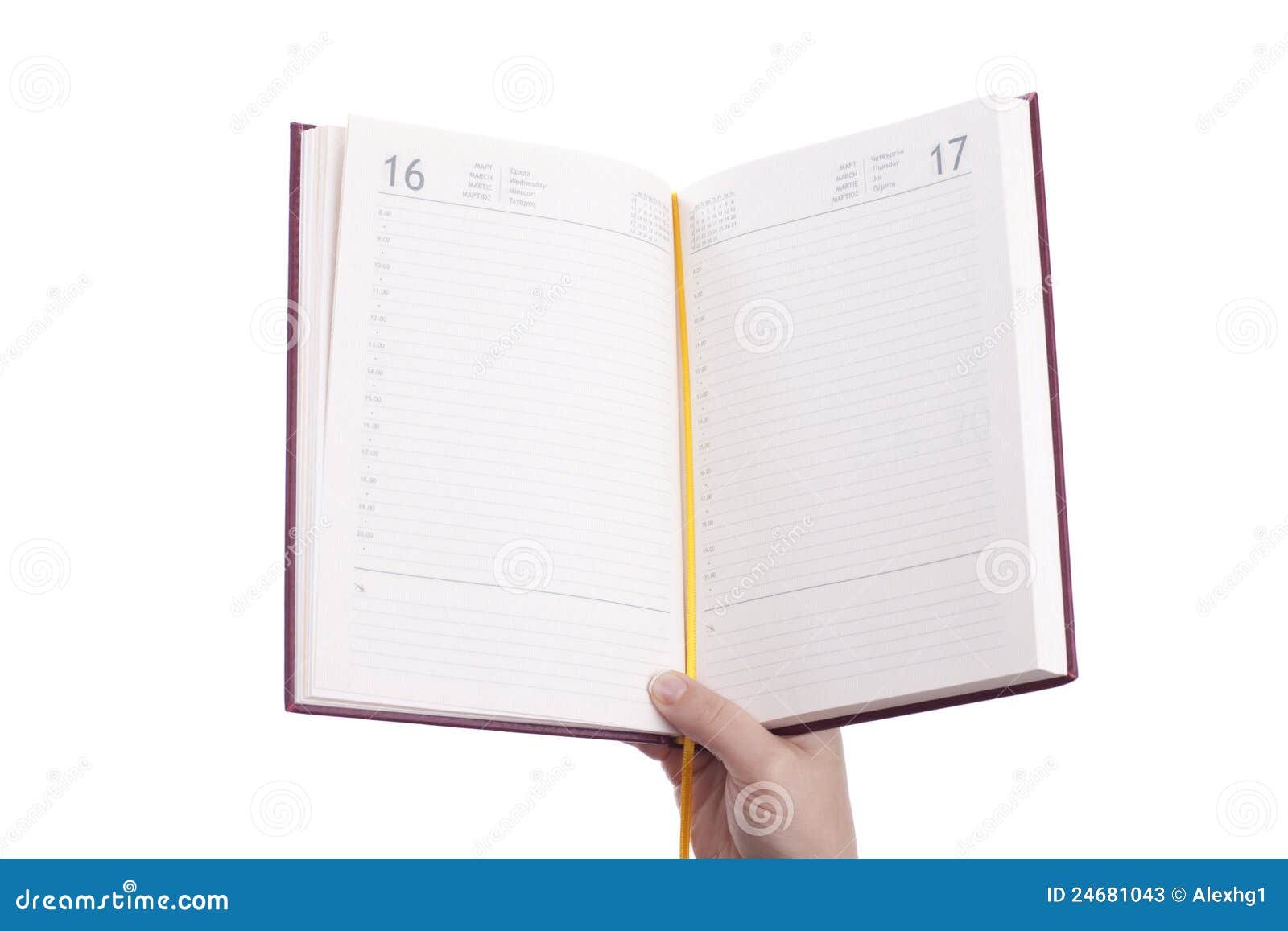 Holding opened notebook stock image. Image of holding - 24681043