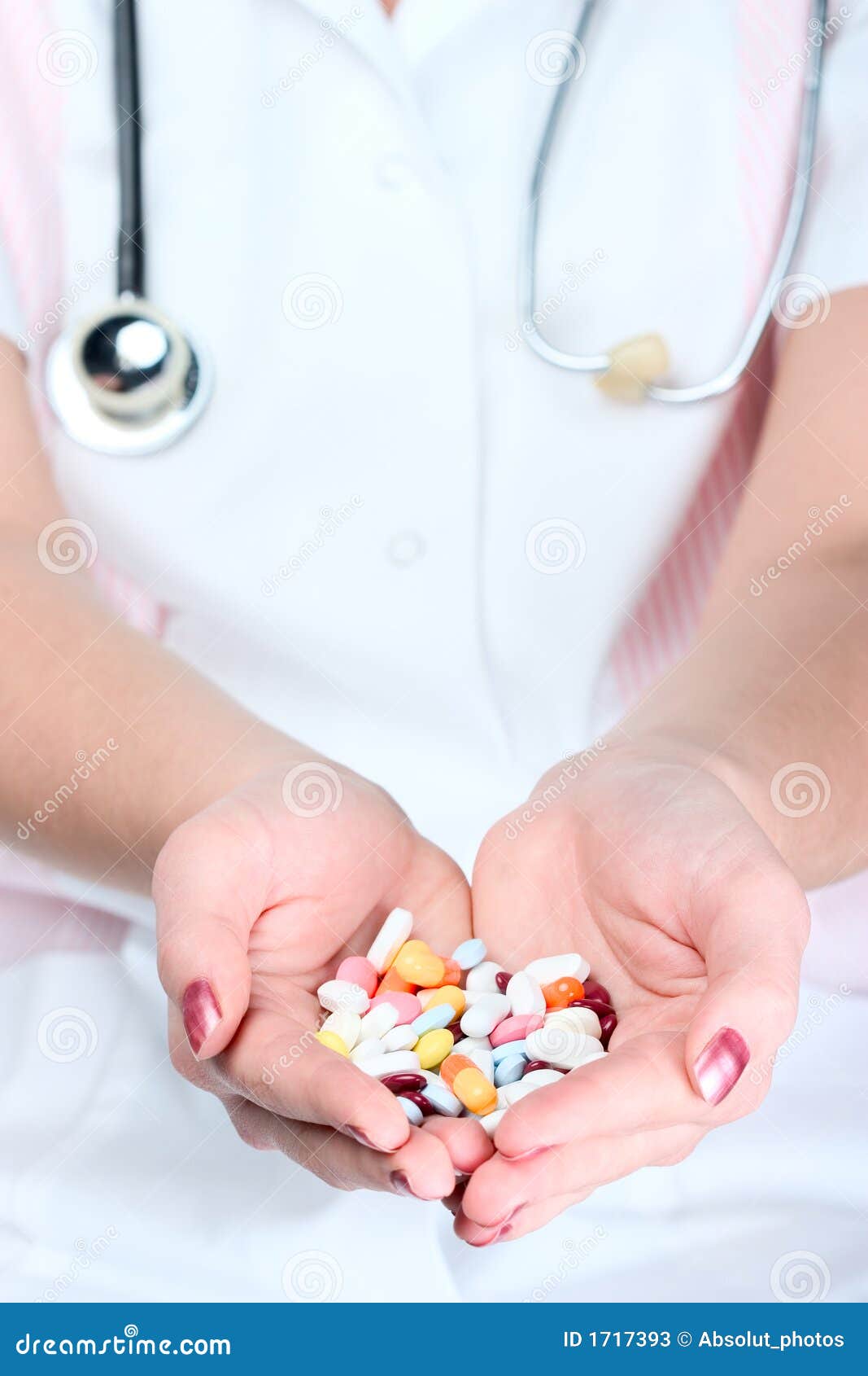 Holding out pills stock image. Image of healthcare, holding - 1717393