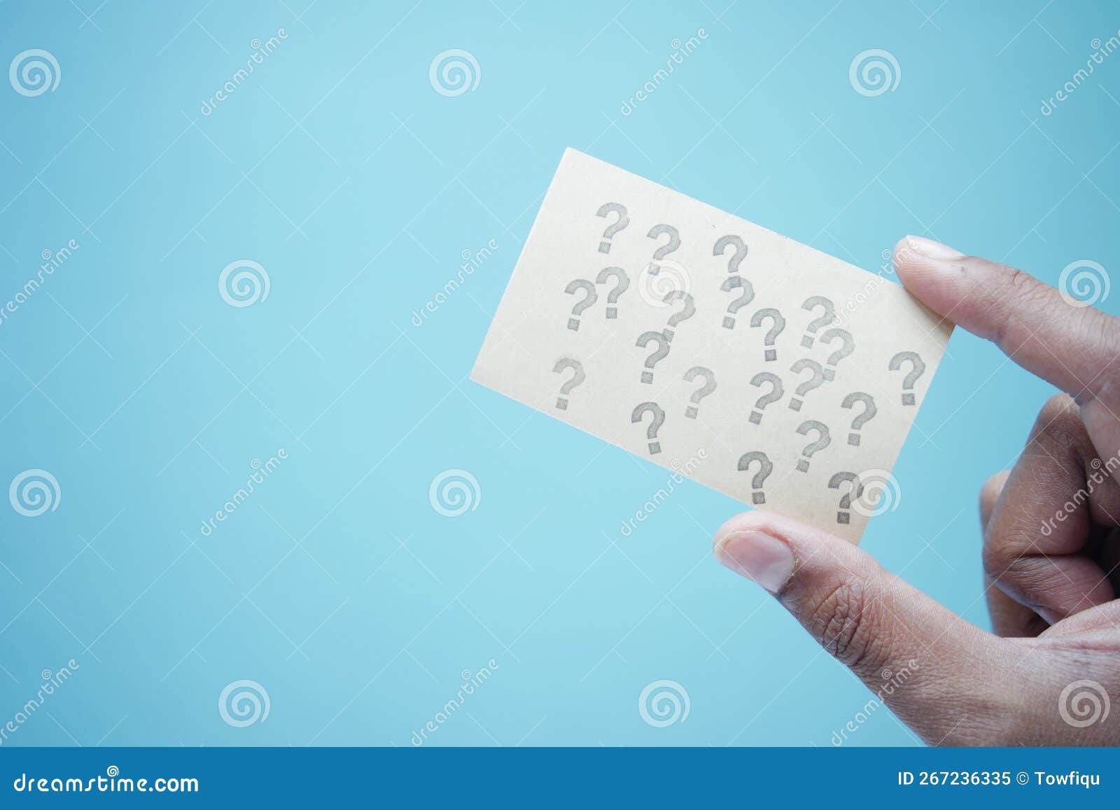 Holding a Paper with Question Mark Stock Image - Image of problem ...