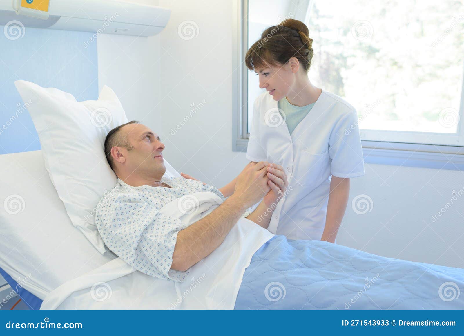 They holding patient hand stock image. Image of look - 271543933