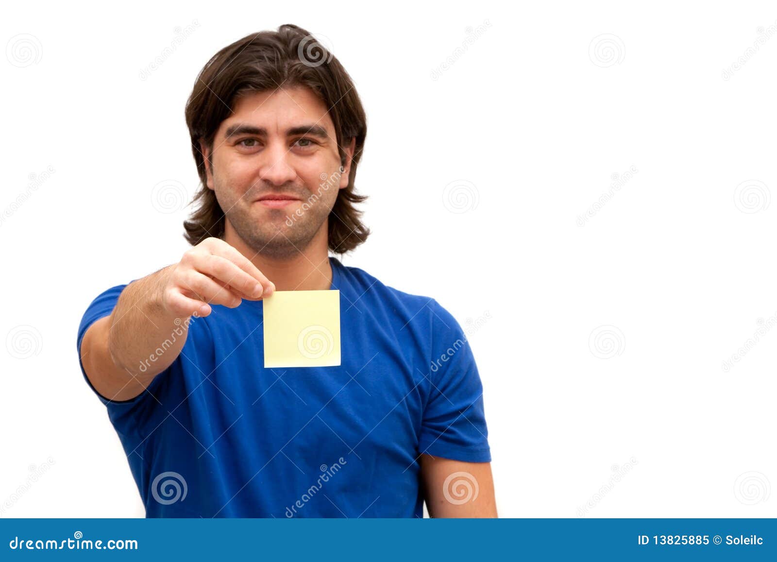 Holding post it note stock image. Image of post, casual - 13825885