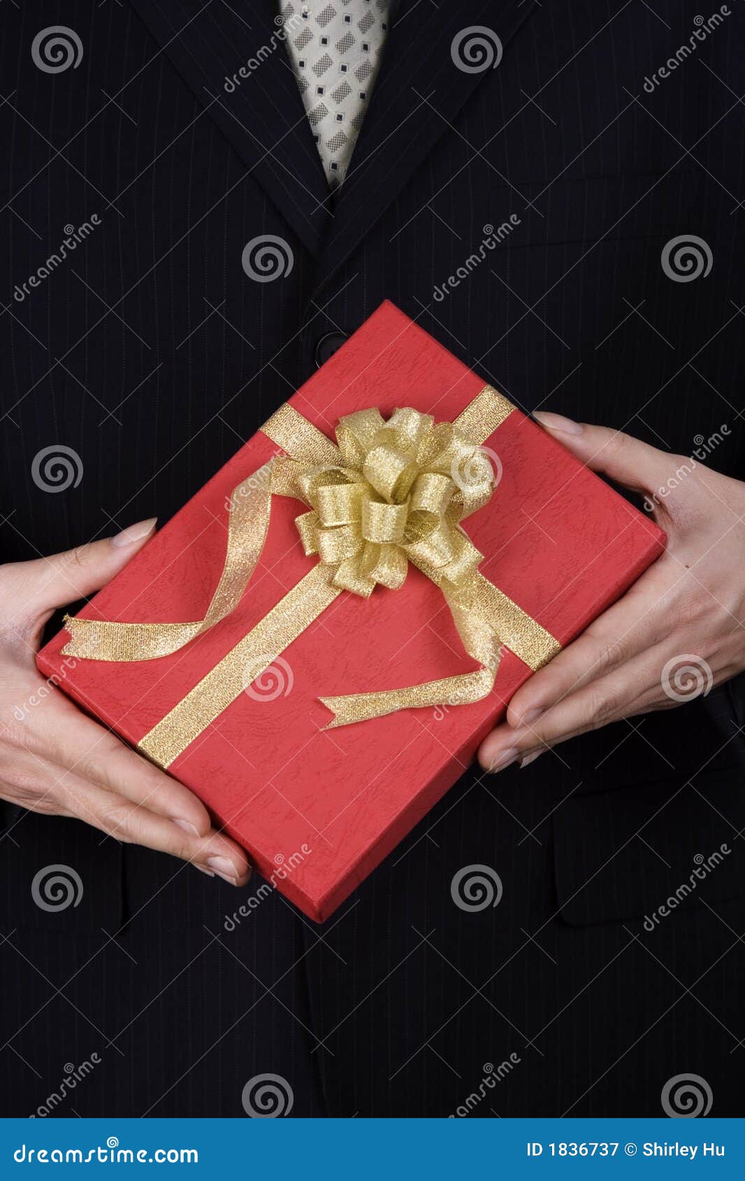 Holding Present stock image. Image of jolly, happy, congratulations ...