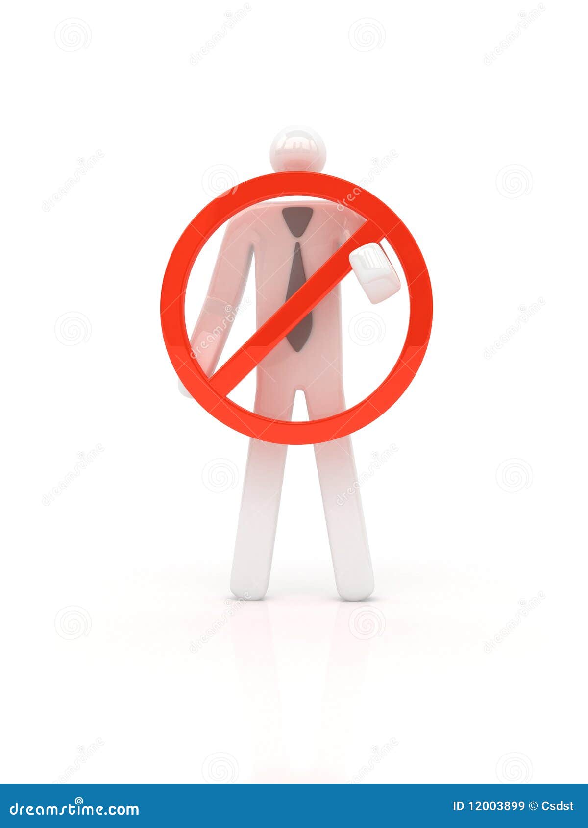 An holding prohibit symbol stock illustration. Illustration of people ...