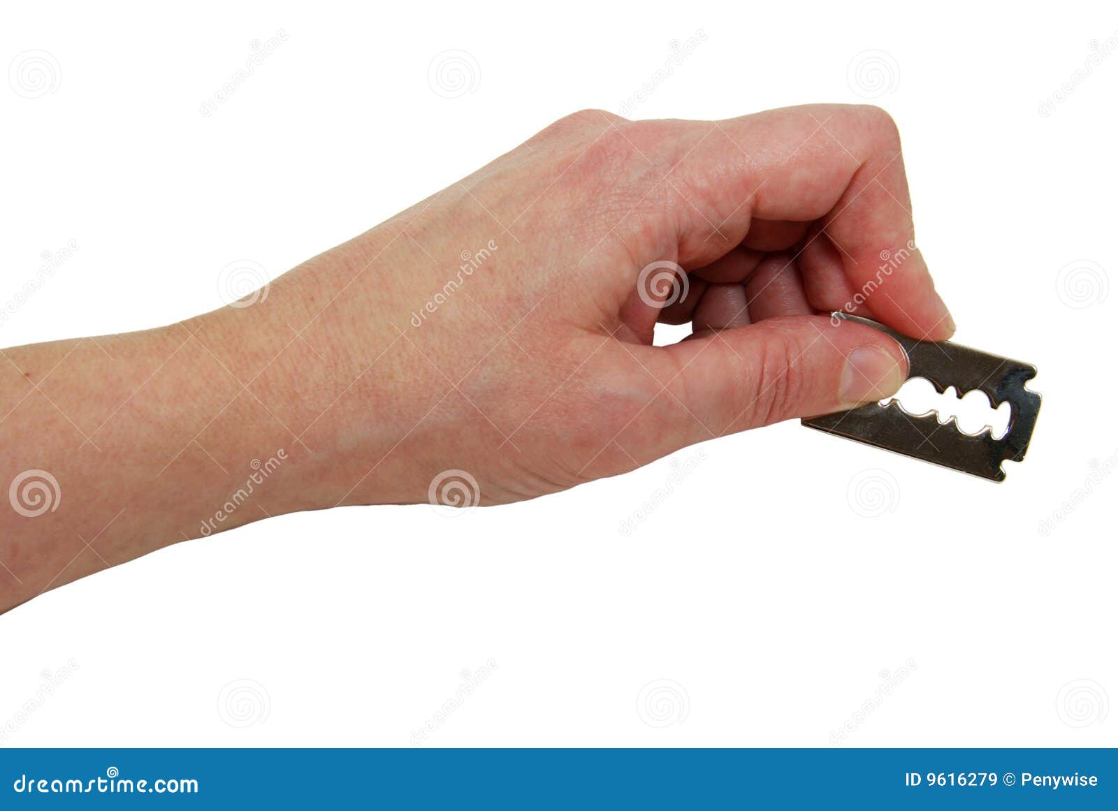 Holding A Razor Royalty Free Stock Images - Image: 9616279