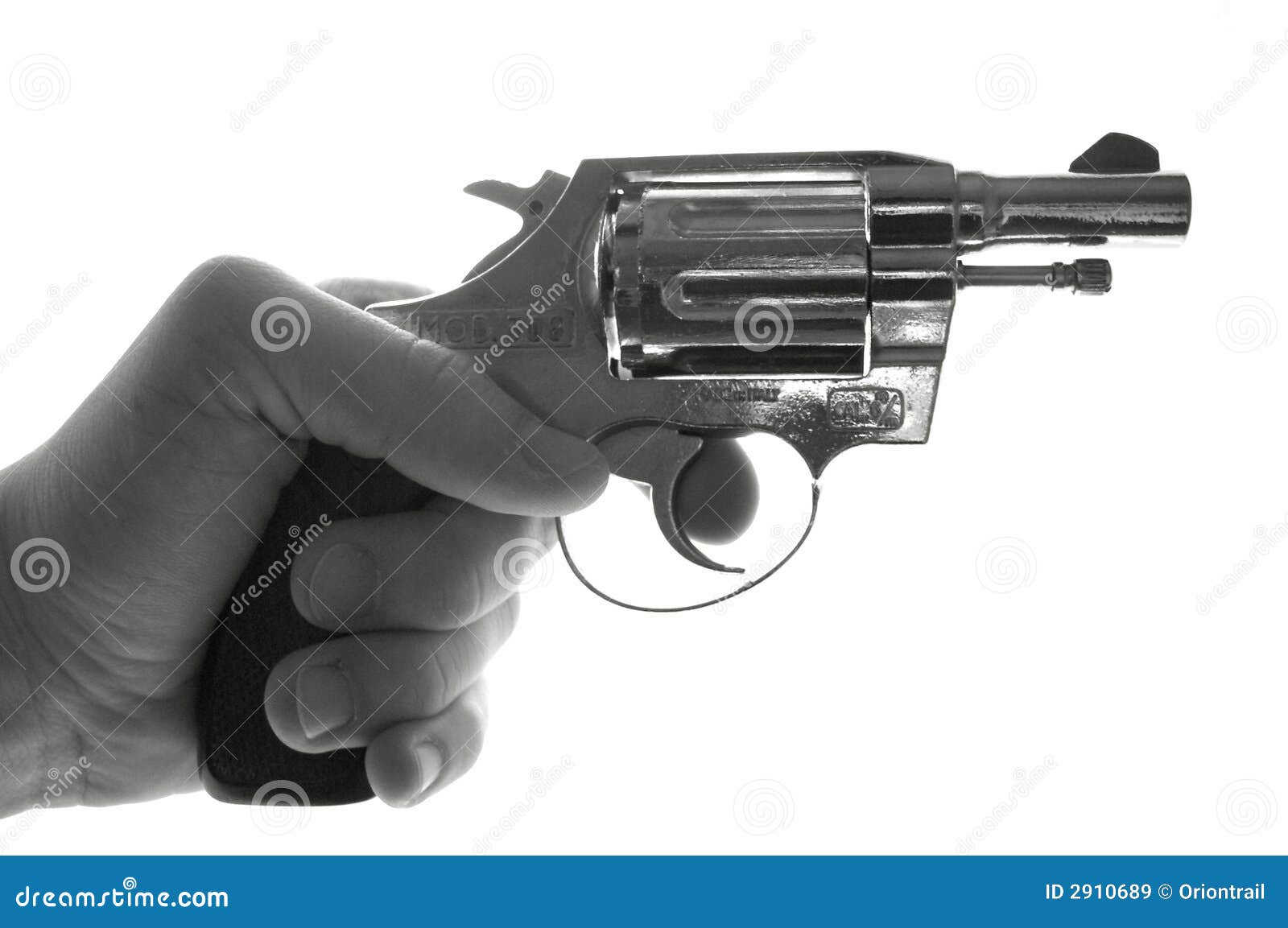 A Revolver Pointing At You. Stock Image | CartoonDealer.com #69998491