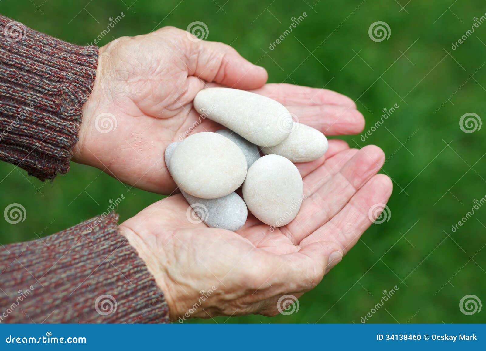 Holding round stones stock photo. Image of person, palm - 34138460