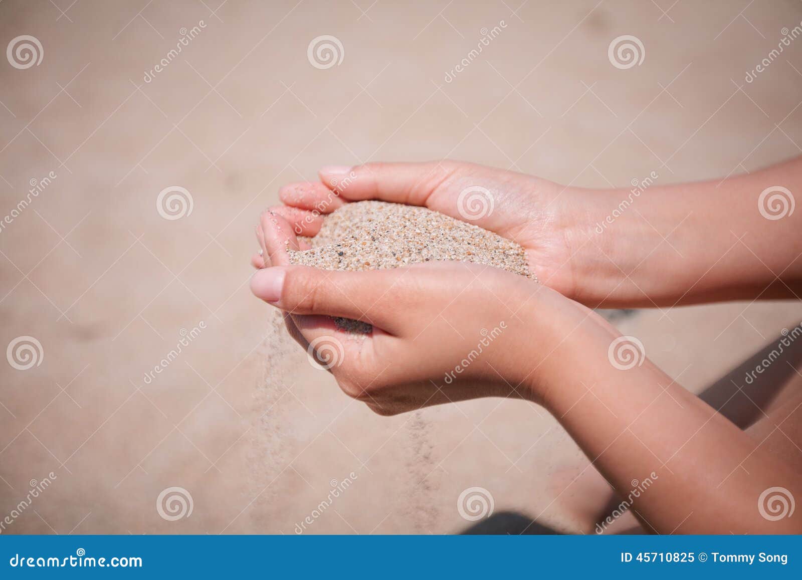 Holding sand stock image. Image of color, handful, hand - 45710825