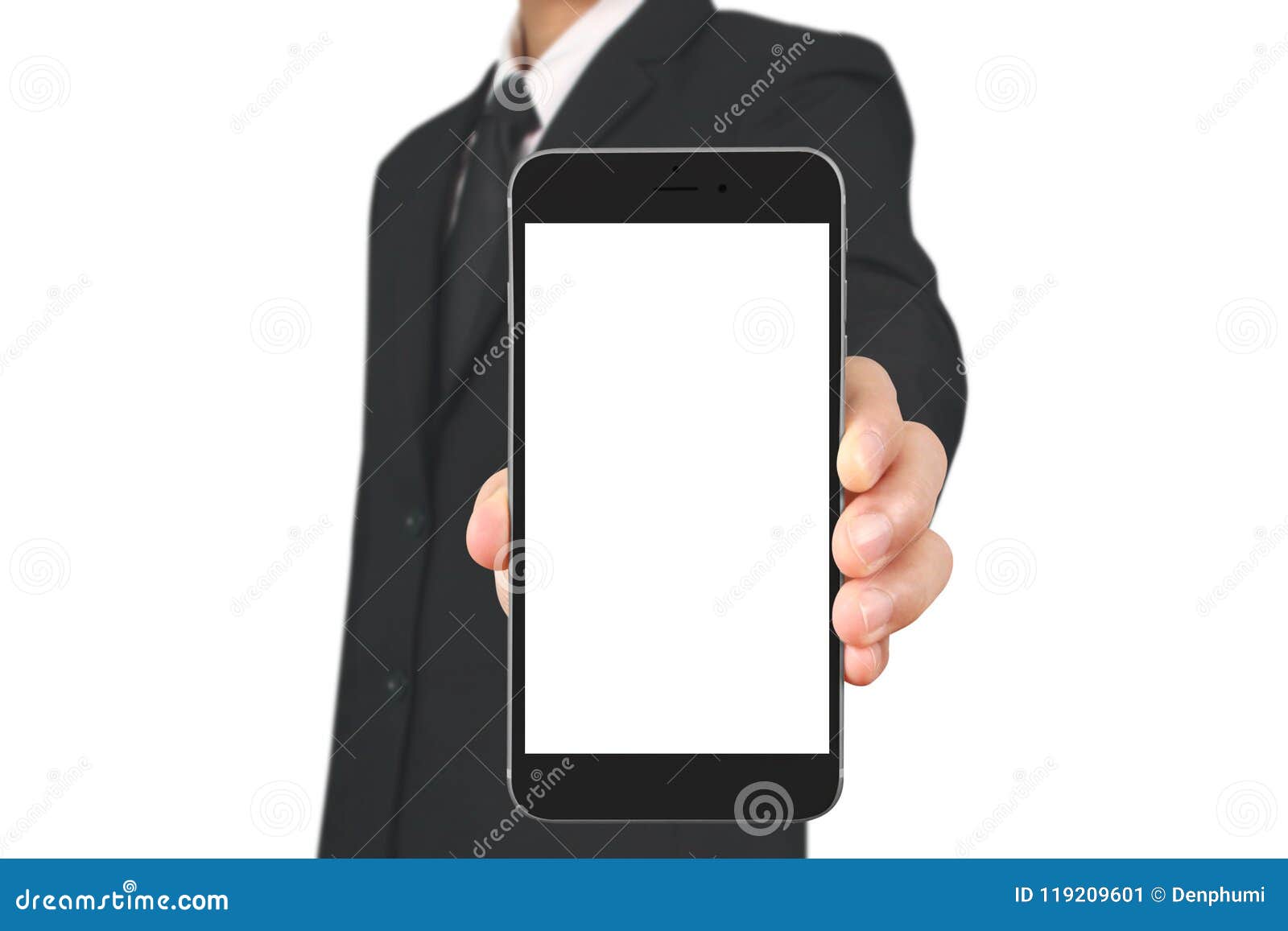 Hand Holding Smartphone Device and Touching Screen Stock Image - Image ...