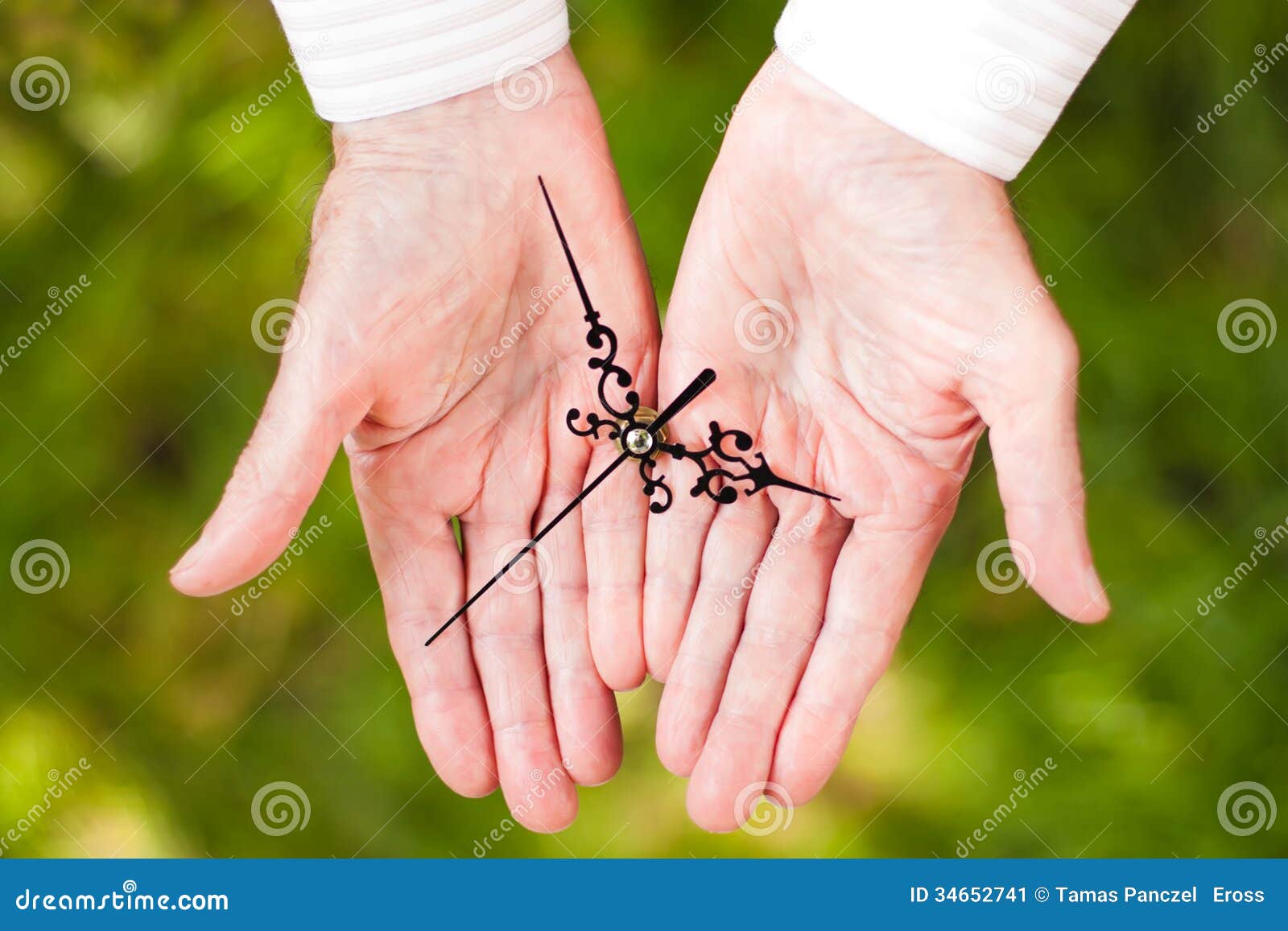Holding time stock image. Image of palm, holding, years - 34652741