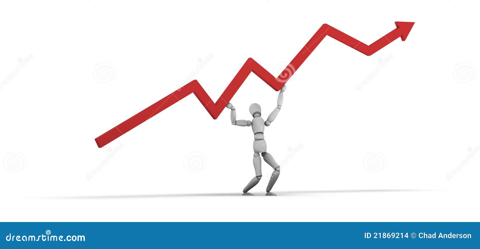 Holding Up The Increase Line Stock Photo | CartoonDealer.com #21869214